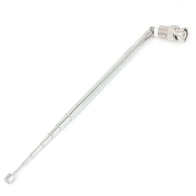 BNC Plug RF Connector 7 Section Straight Telescopic TV Radio Antenna 17 ...