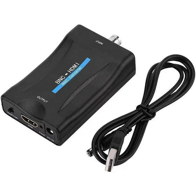 BNC to HDMI Video Converter Box,BNC Adapter with Audio for Security ...