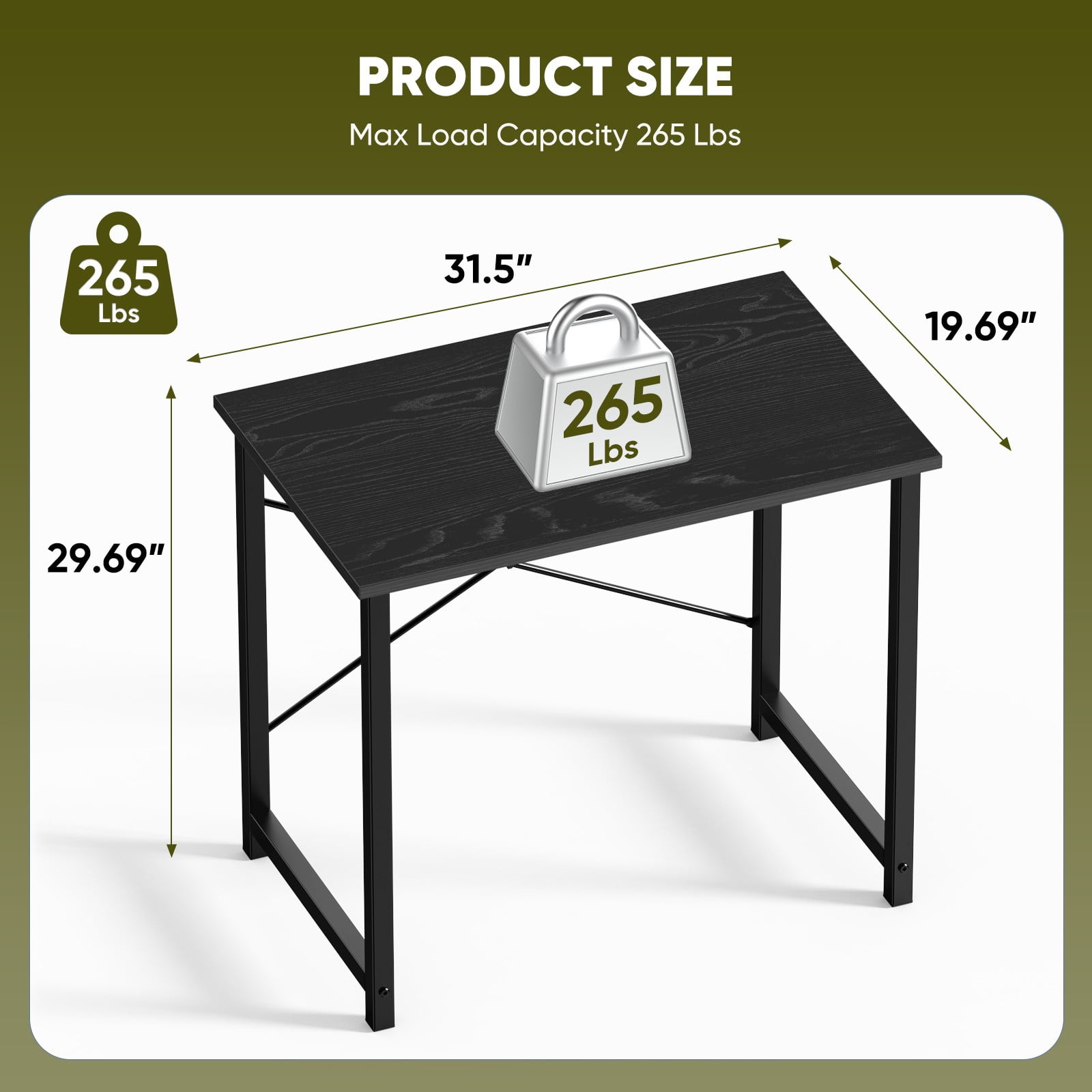 BNDFTF 31-63" Modern Office Computer Desk Writing Work Study Table Home ...