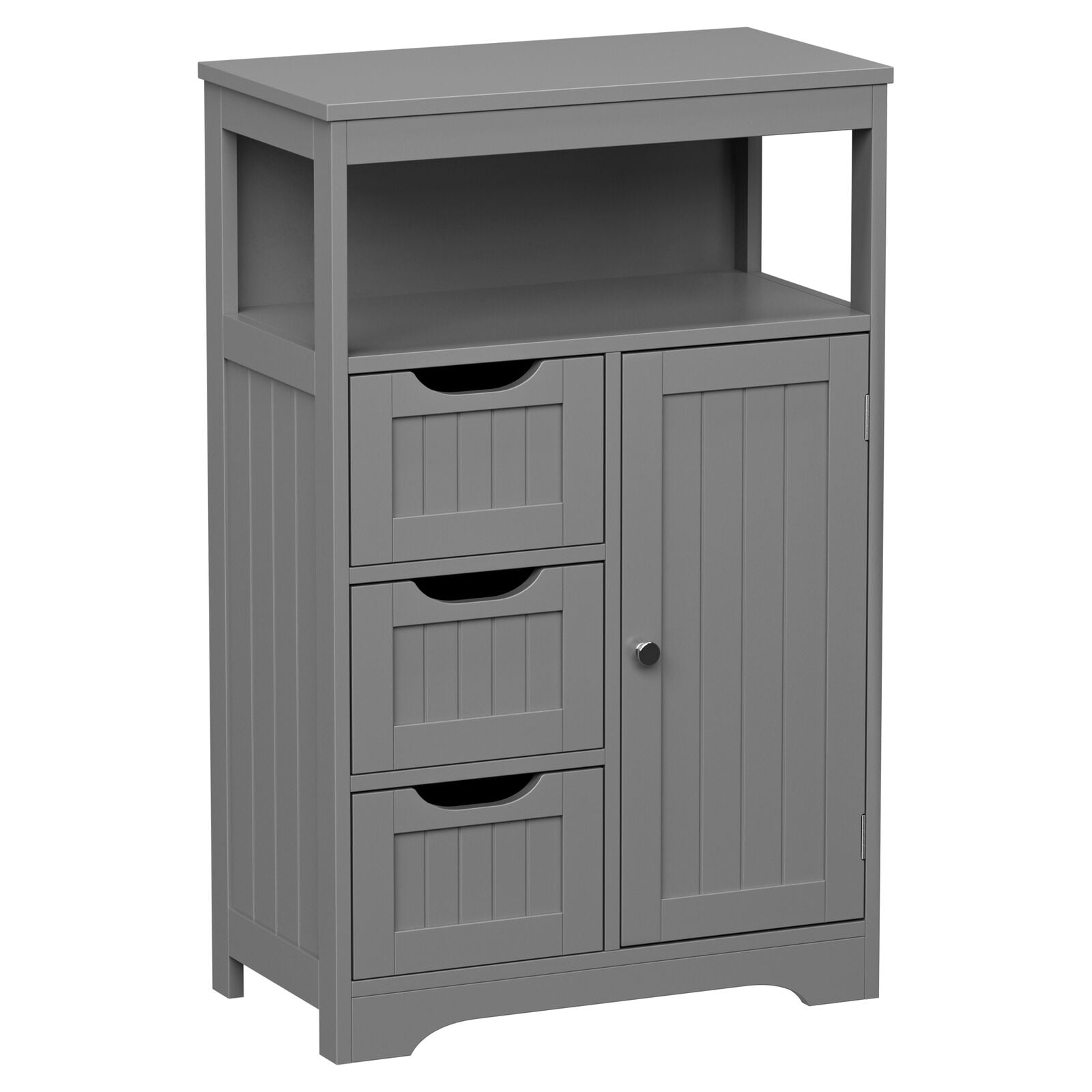 BNDFTF Grey MDF Storage Cabinet - 88lbs Tabletop Capacity, 3 Drawers ...