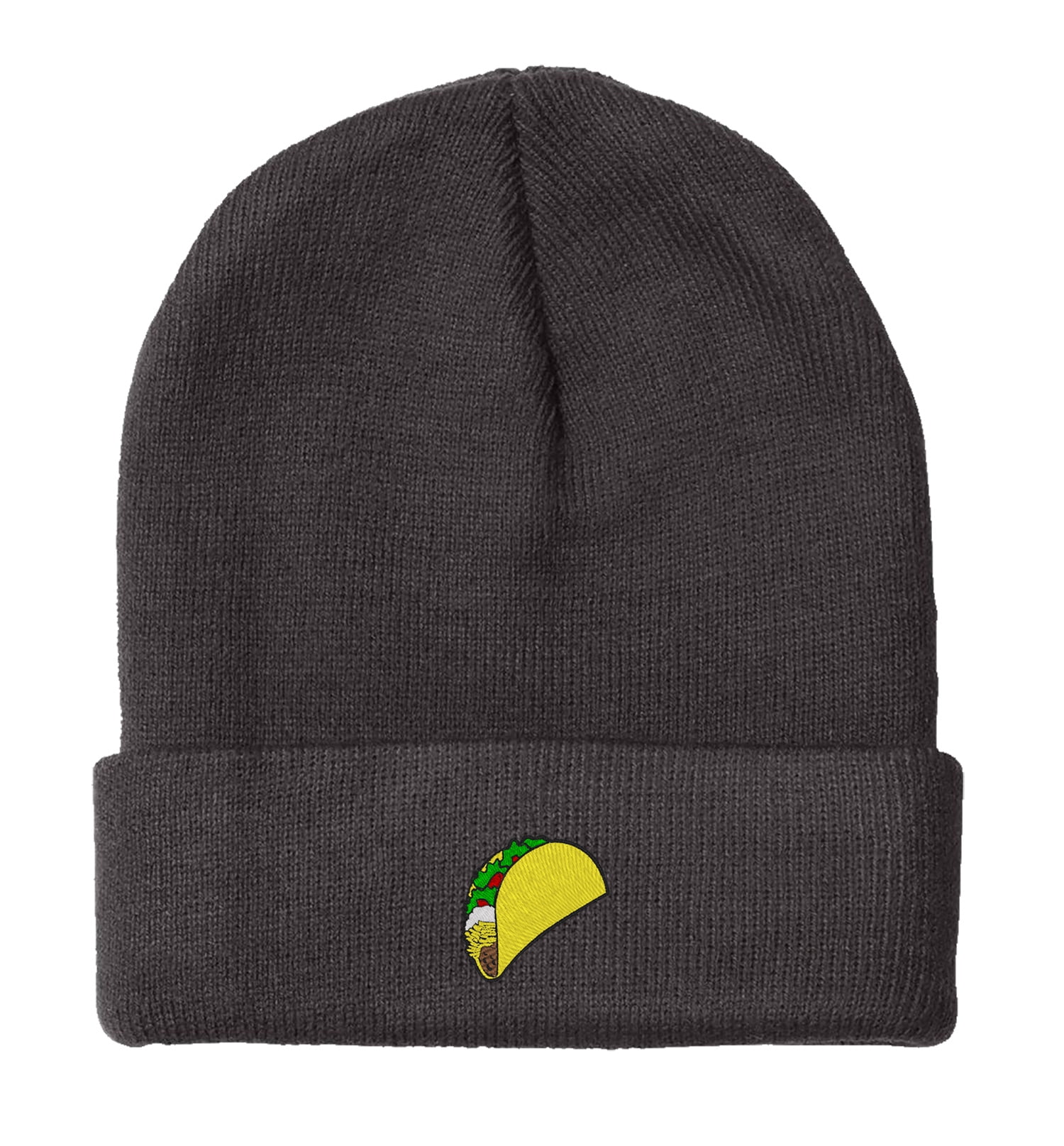 BNE Embroidered Taco Beanie for Men and Women Hat-EM-0017-Black ...