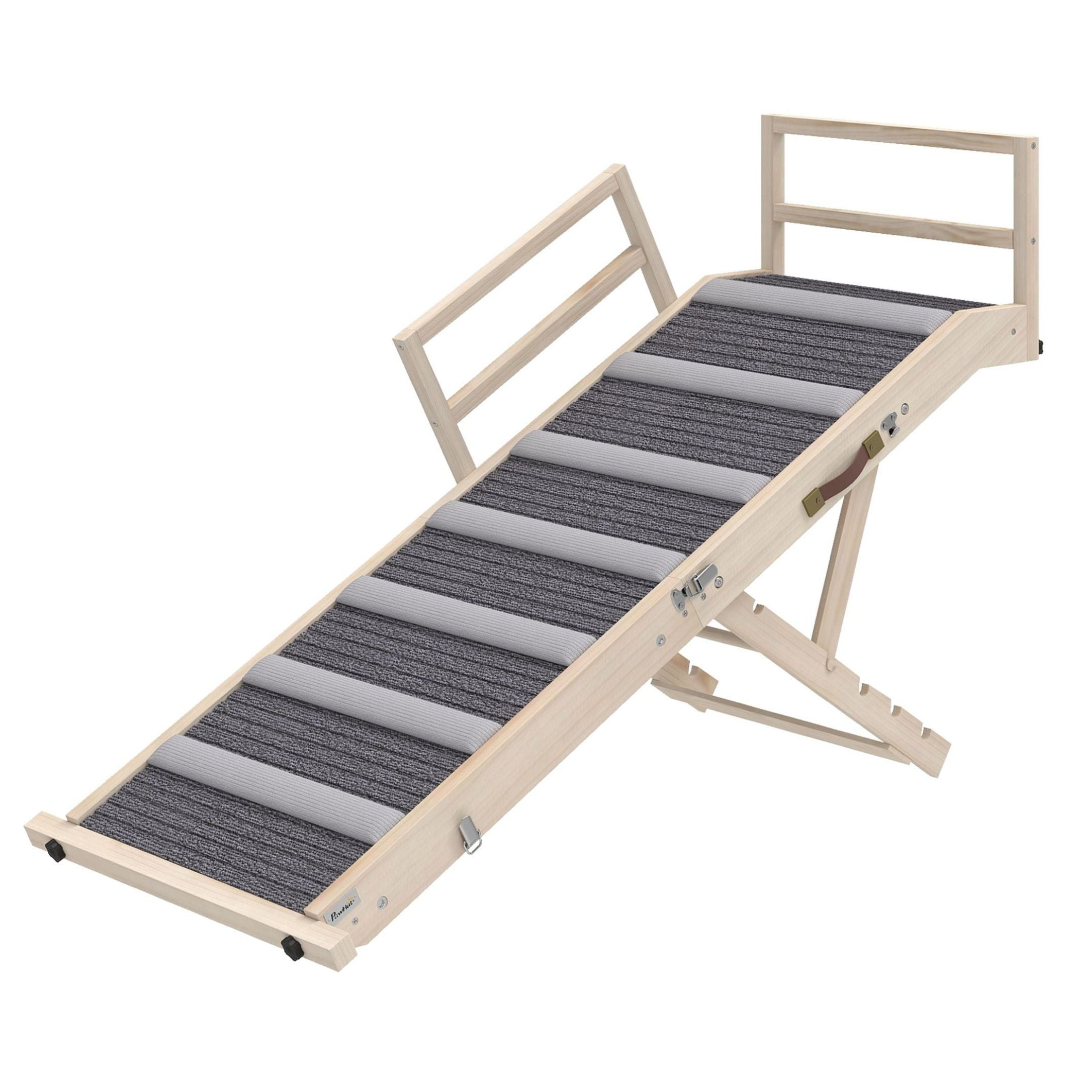 BNHHYYDS Dog Ramp, Folding Pet Ramp, 4 Adjustable Height from 15" to 19 ...