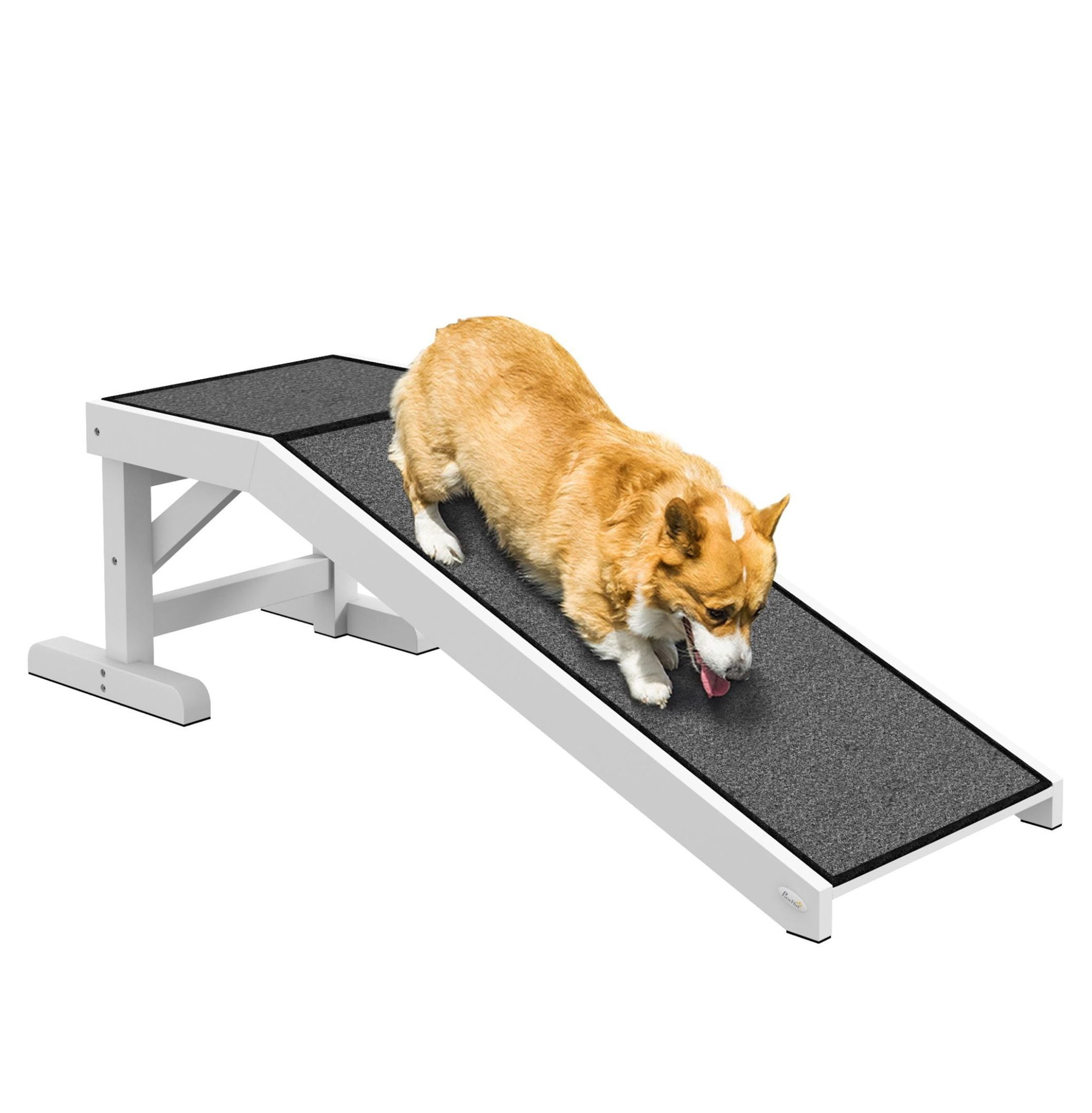 BNHHYYDS Dog Ramp for Bed Pet Access Non-Slip Carpet Top Platform 49 x ...