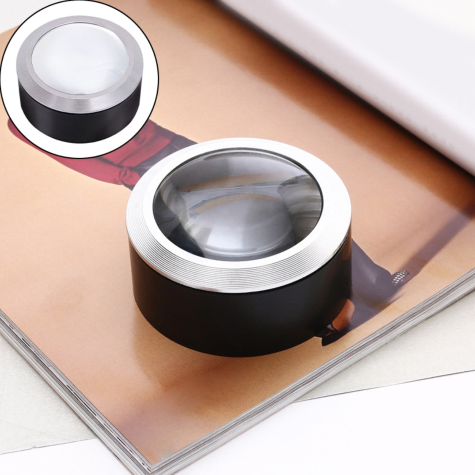 BNIXIREN 75mm Acrylic Paperweight Reading Magnifying Glass Dome ...