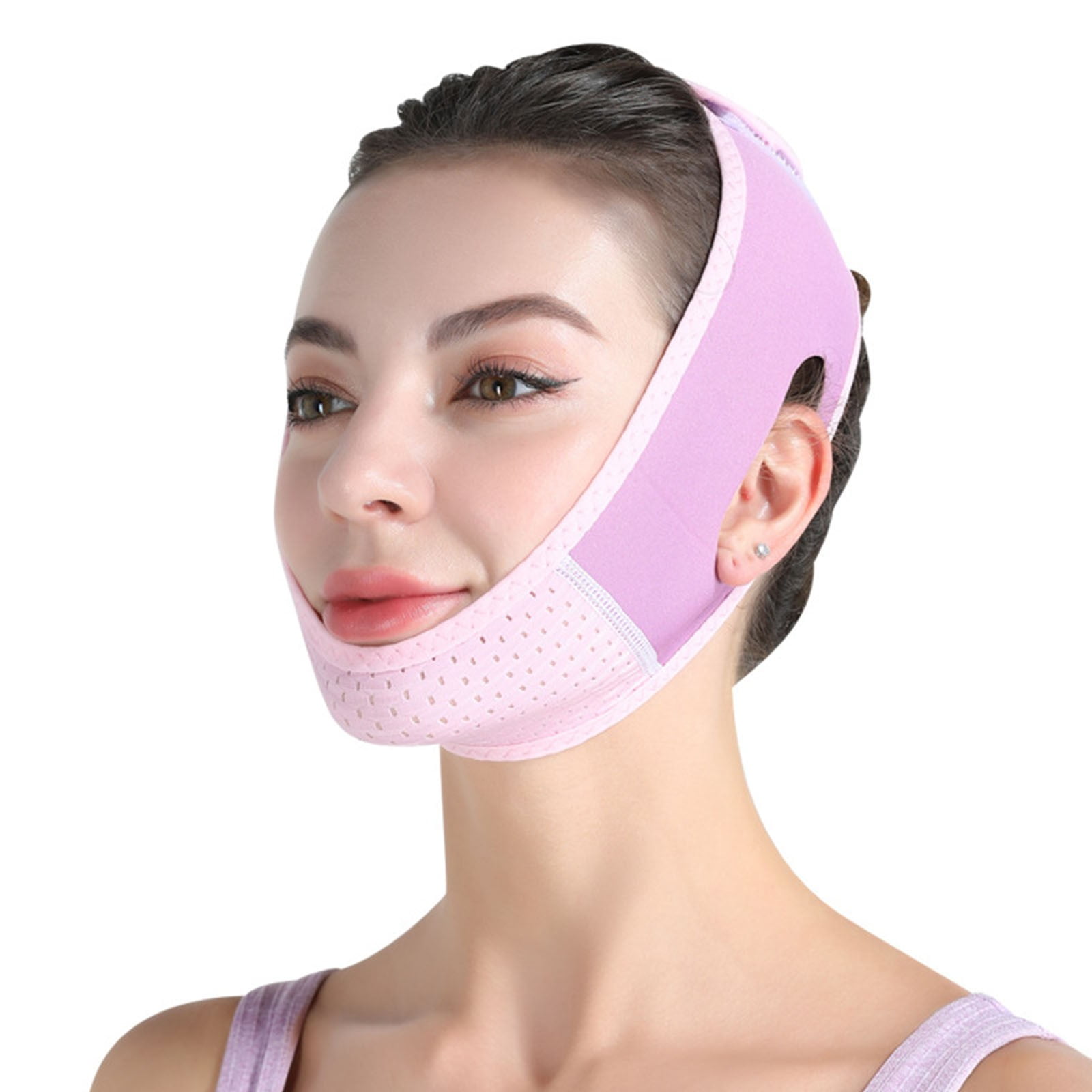 BNIXIREN Reusable V Line Lifting Face Guard Double Chin Reducer Chin Strap Face Belt Lift And ...