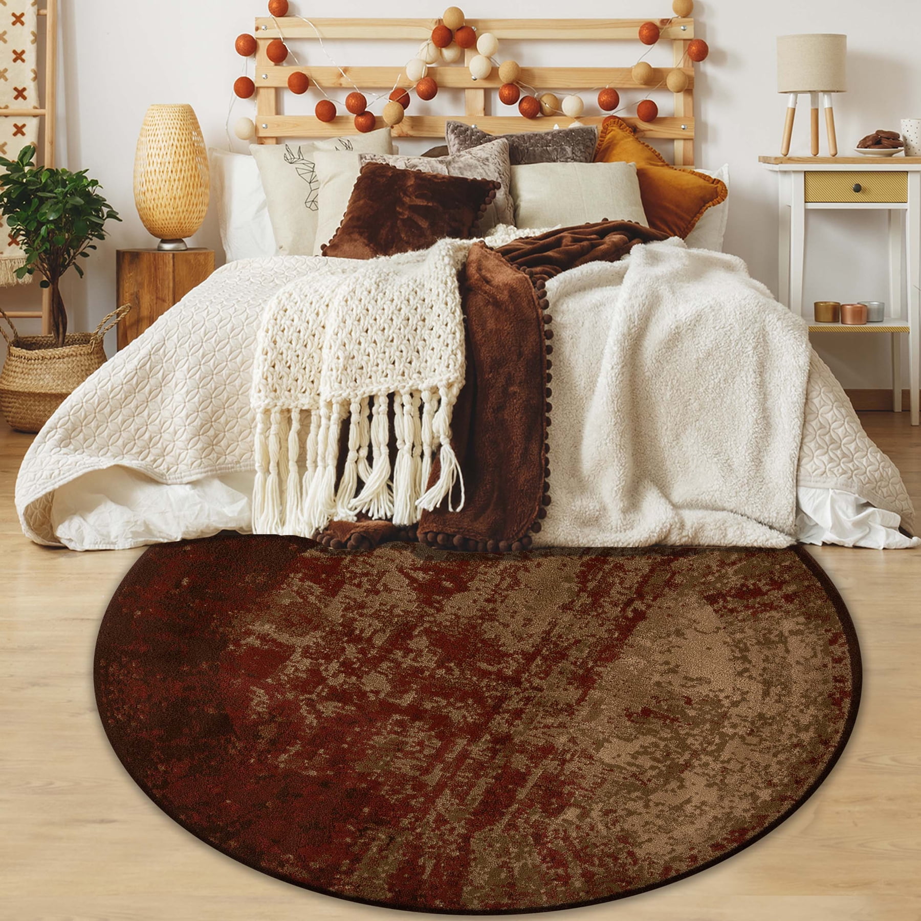 BNM Vintage Acid Wash Modern Ombre Gradient Indoor Runner or Area Rug ...