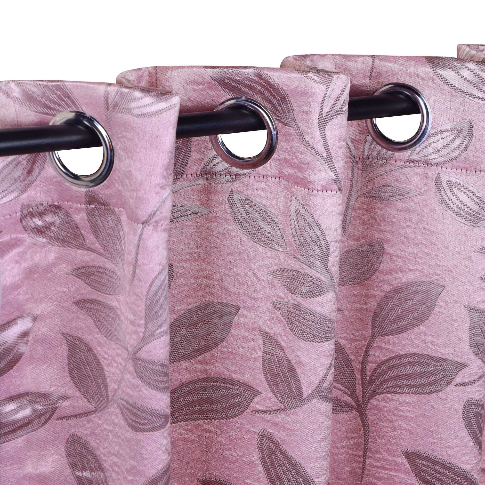 BNM Leaves Blackout Curtains, Set of 2, 42" x 84", Blush - Walmart.com
