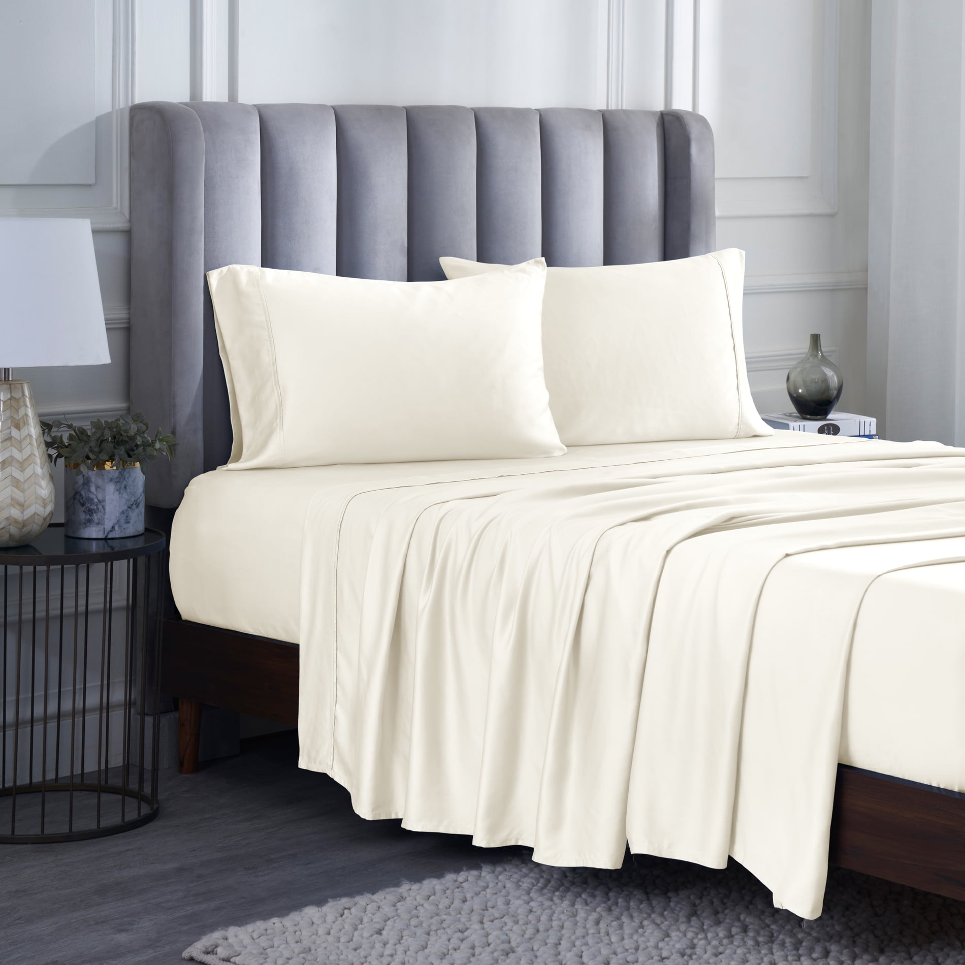 BNM Modal From Beechwood Sheet Set, Queen, Ivory - Walmart.com