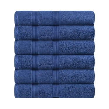 Better Homes & Gardens Signature Soft Heathered Hand Towel, Blue ...