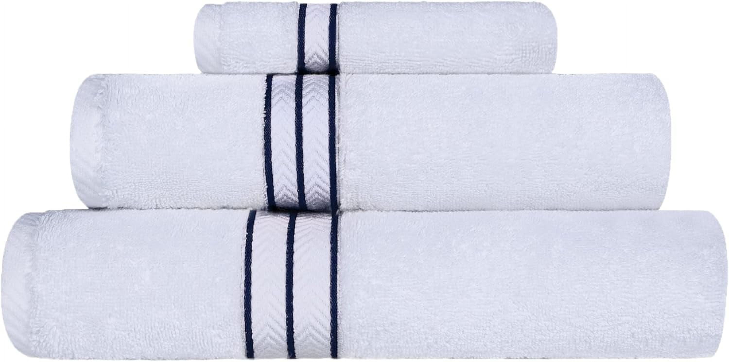 BNM Turkish Cotton Luxury Towels, Ideal For Master Bath, Guest Bathroom, Fast Drying, Shower ...