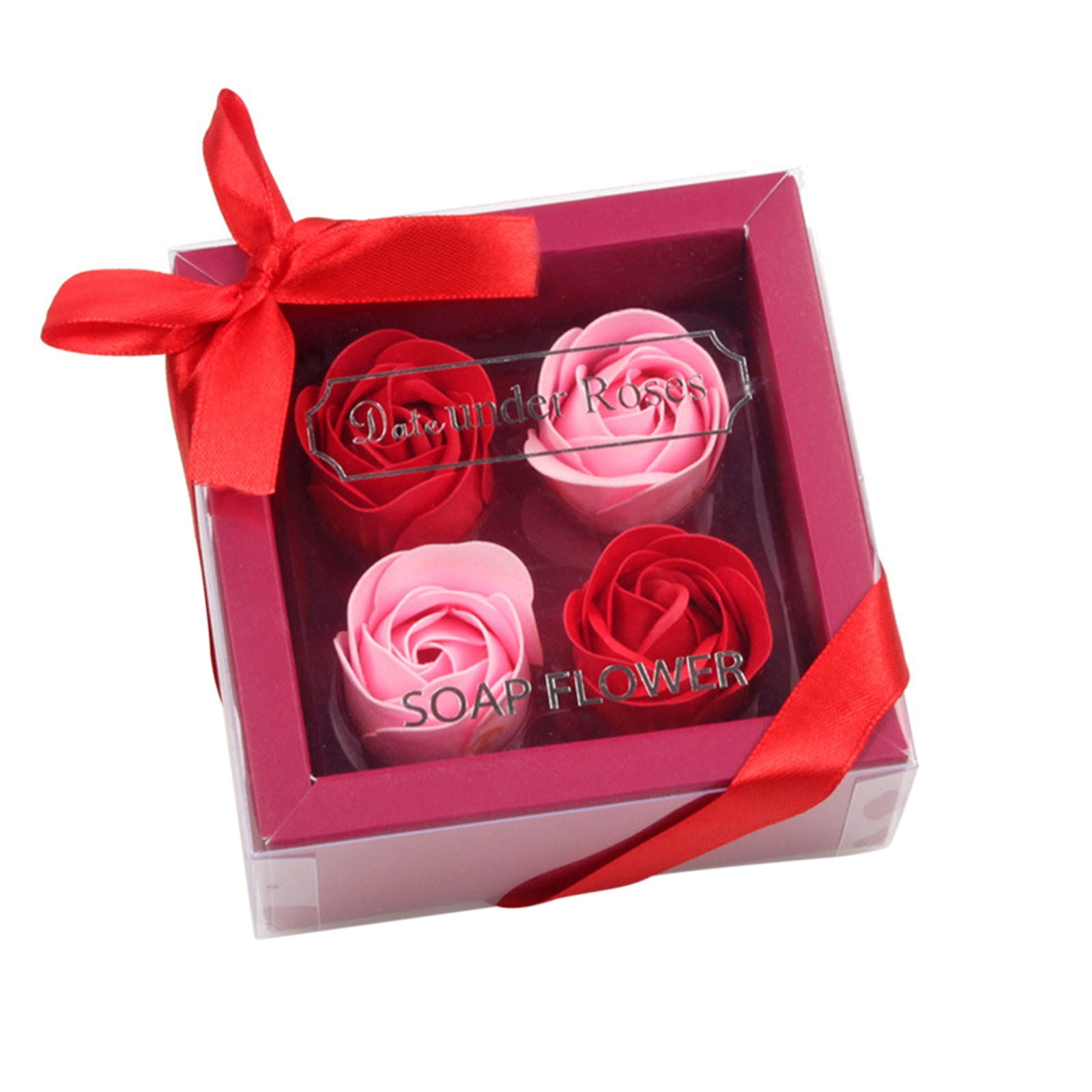 BNNG 1 Boxes Floral Scented Bath Soap Rose Flower Petals, 9 Pcs Total ...