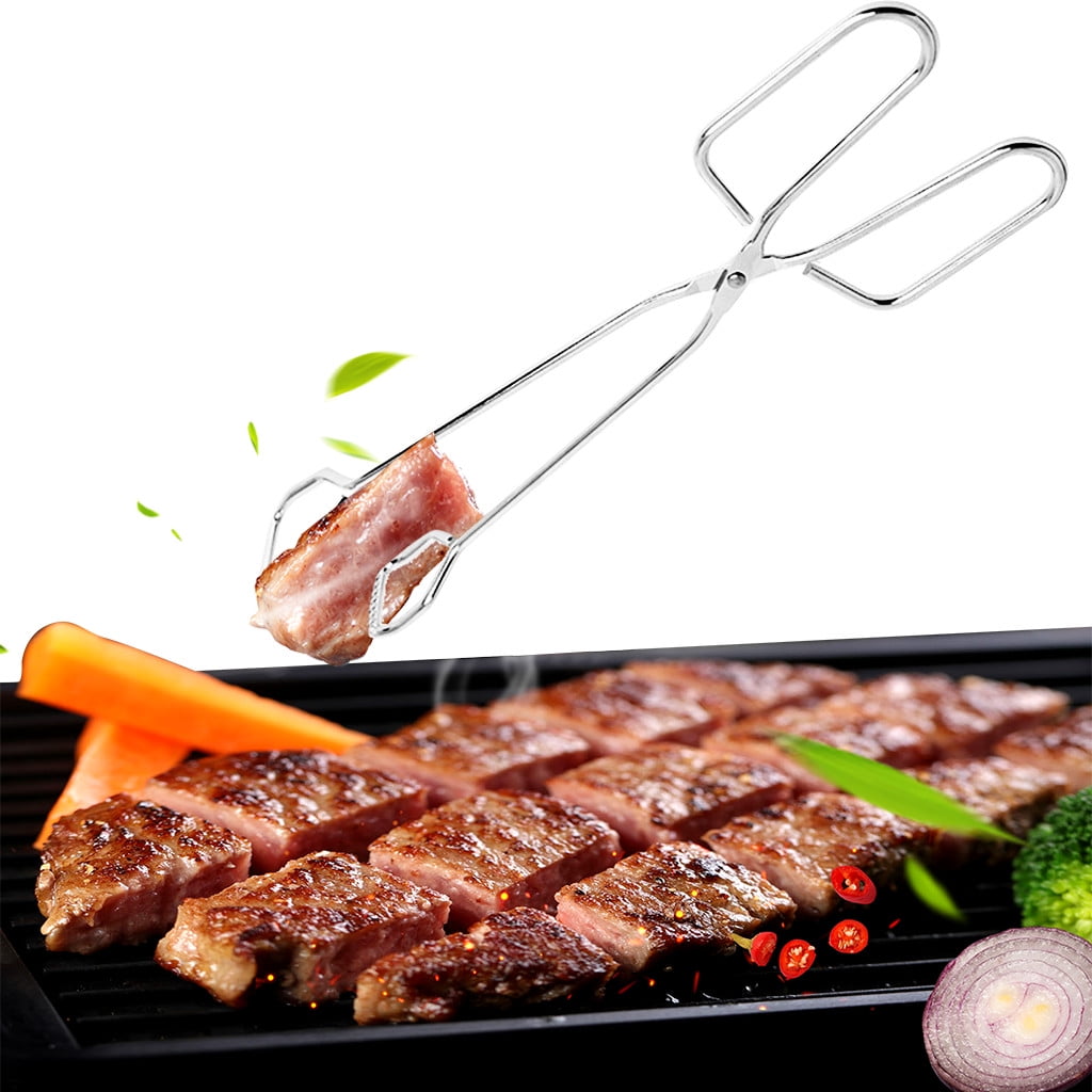 BNNG 11.8Inch Heavy Duty Stainless Steel Kitchen Tongs Comfortable ...