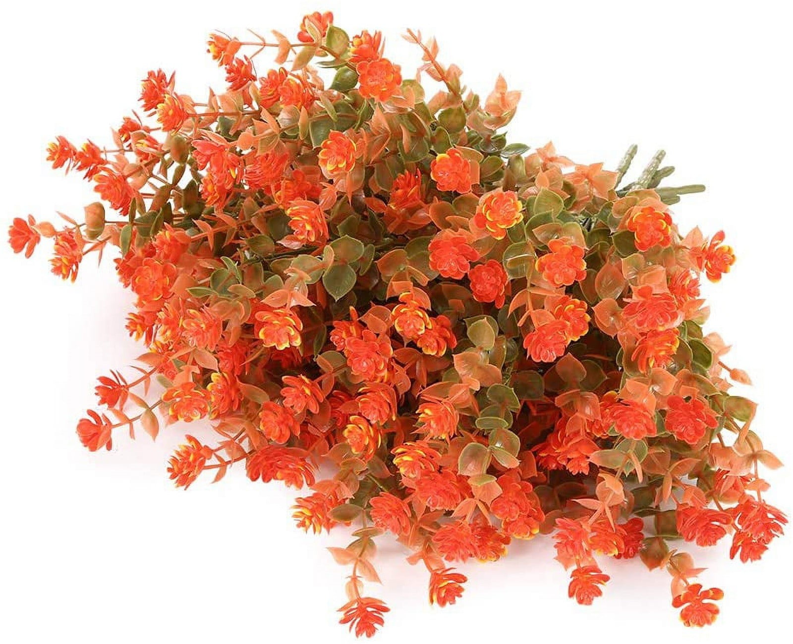 BNNG 12 Bundles Of Artificial Boxwood Stems Outdoor False Stem Plants ...