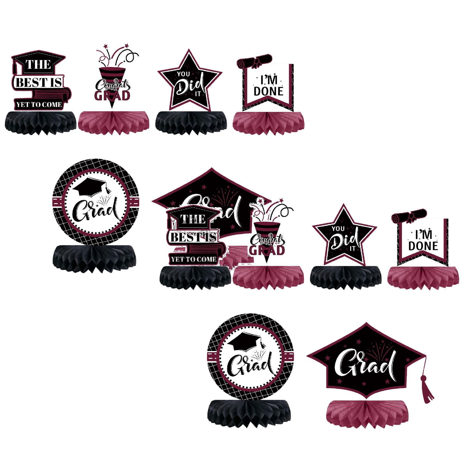 BNNG 12Pcs Graduation Party Decorations Congrats Grad Table Centerpiece ...