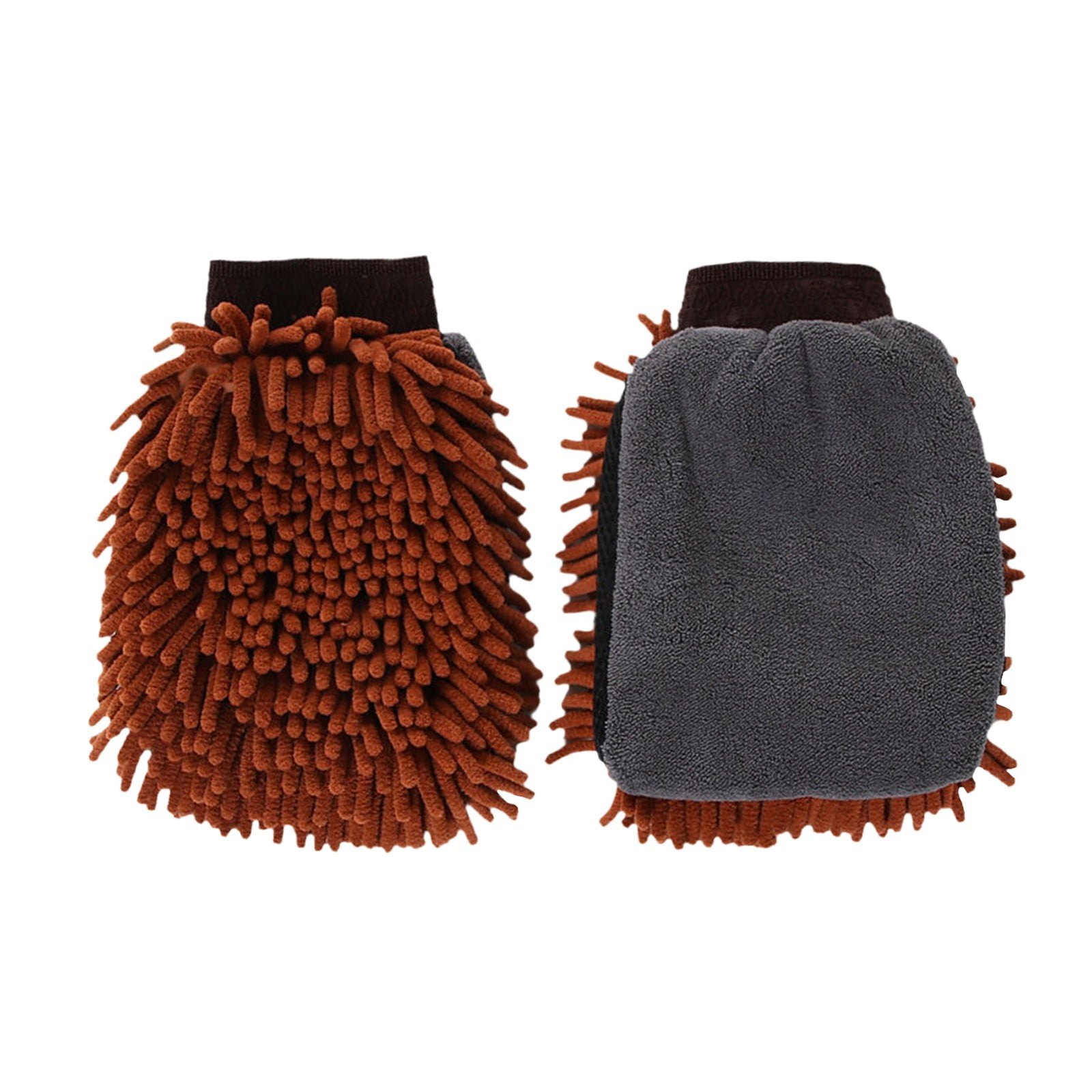 BNNG 2 Pack Car Wash Mitt Microfiber Chenille Car Wash Mitt Scratch ...