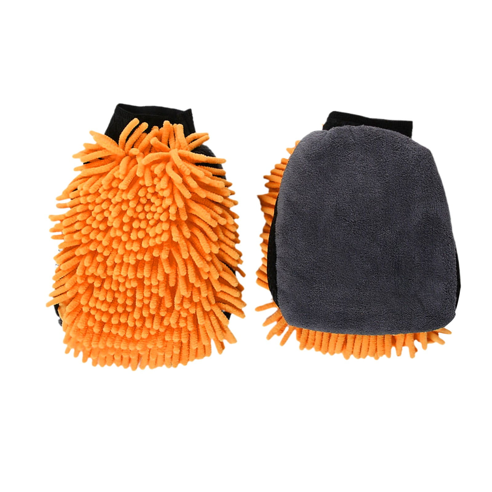 BNNG 2 Pack Car Wash Mitt Microfiber Chenille Car Wash Mitt Scratch ...