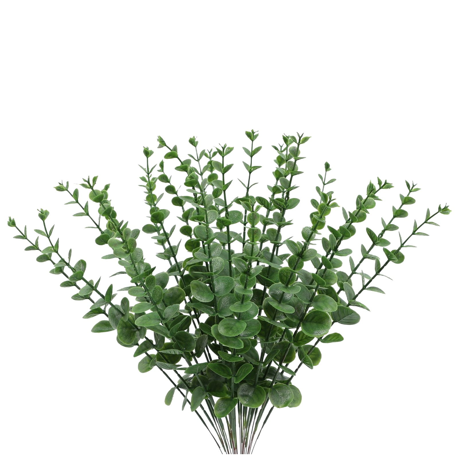BNNG 24pcs Artificial Leaves Stems Real Branches For Home Office ...