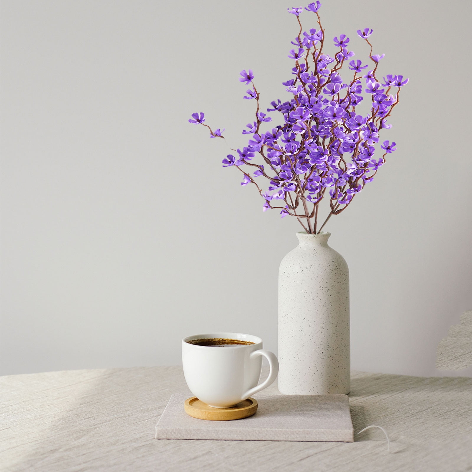 BNNG Artificial Flowers for Outdoor, No Fade Fake Plastic Flowers Faux ...