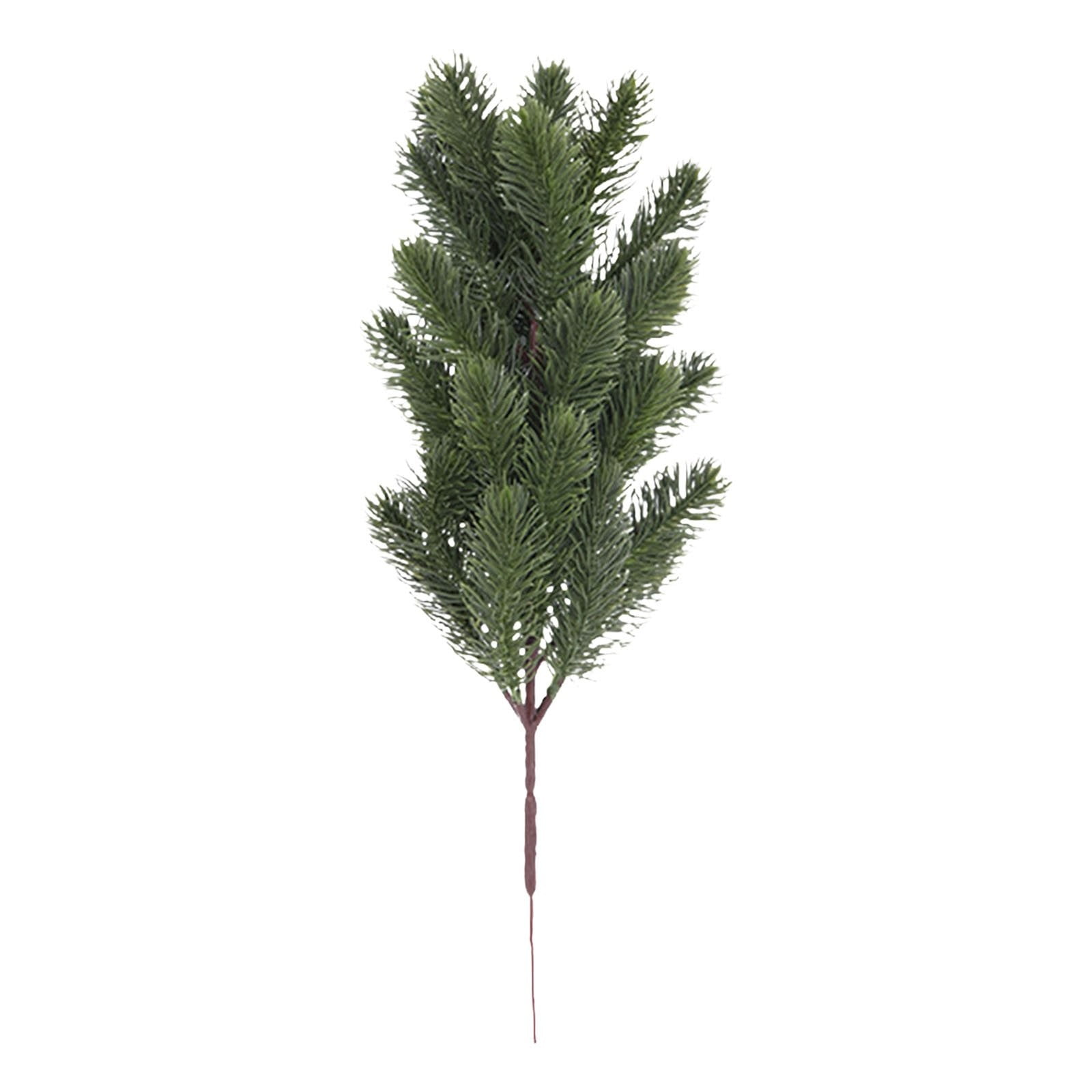 BNNG Artificial Pine Branches,Christmas Faux Cedar Stems, Artificial ...