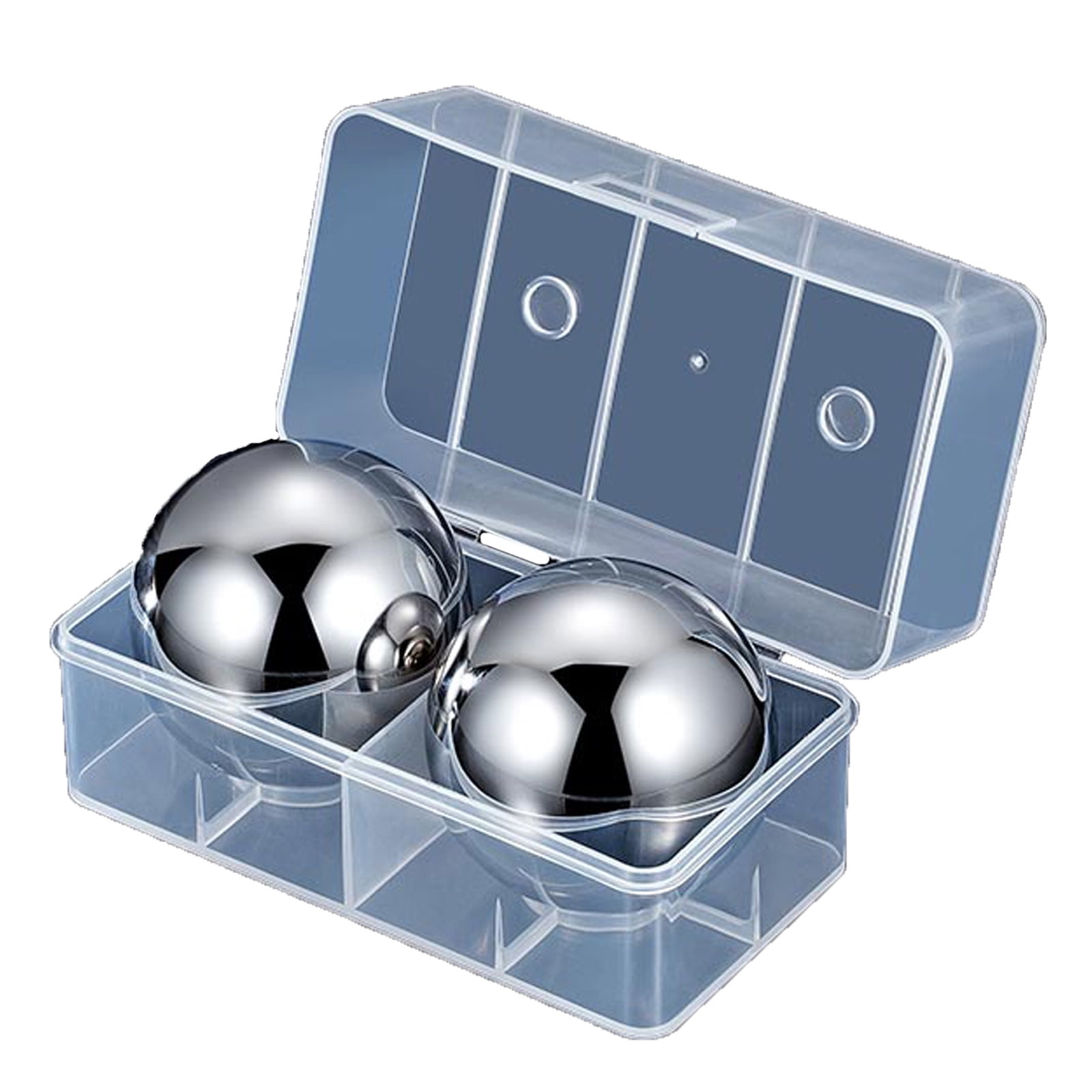 BNNG Balls Reusable Stainless Steel Metal Ice Sphere Cubes Beverage ...