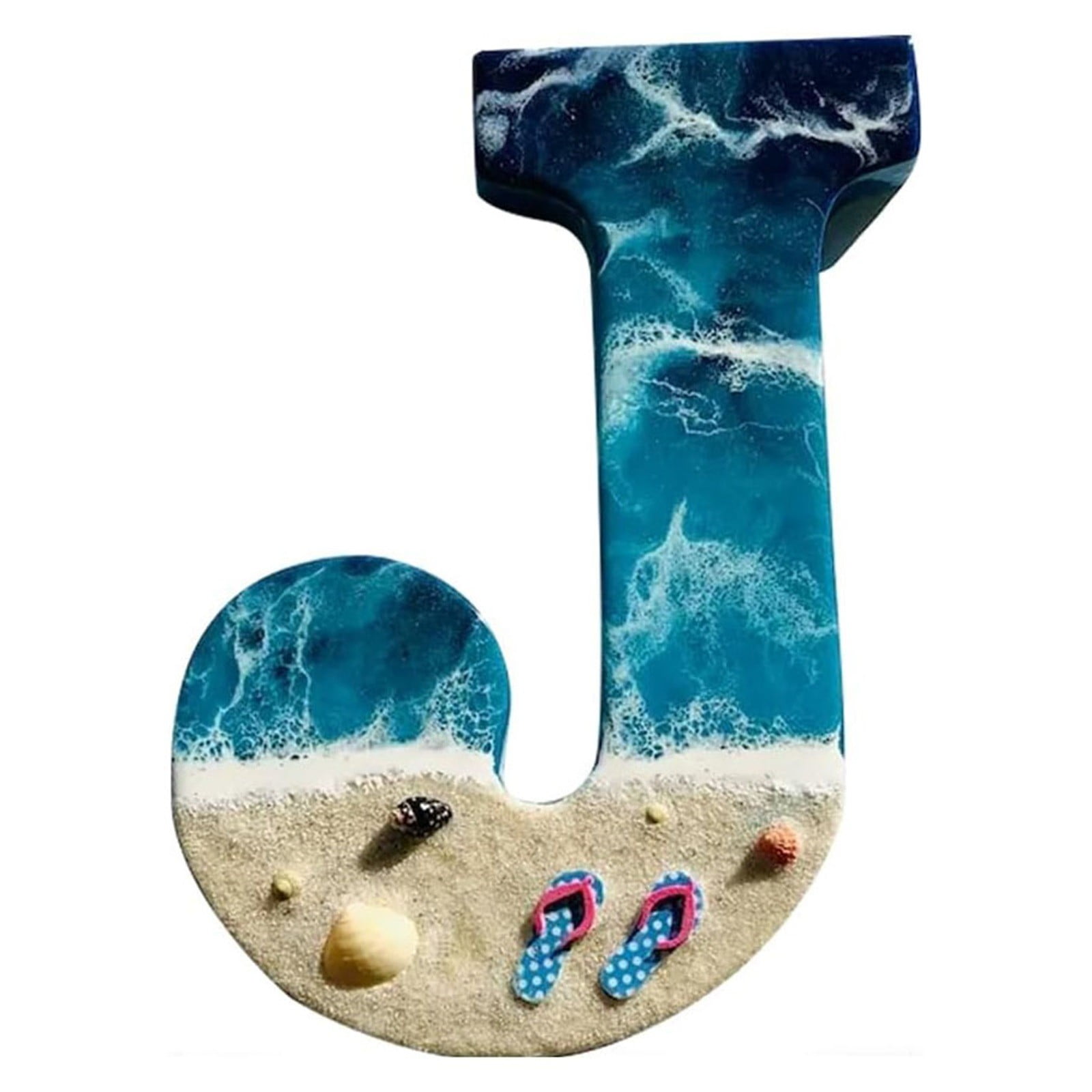 BNNG Beach Theme Letter for Wall, Beach Resin Letters, Beach Style ...