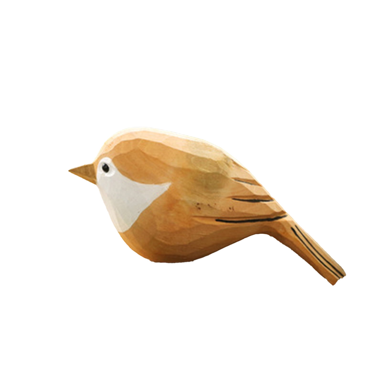 BNNG Bird Figurine - Small Wood Bird Statue Art Handmade Carving ...