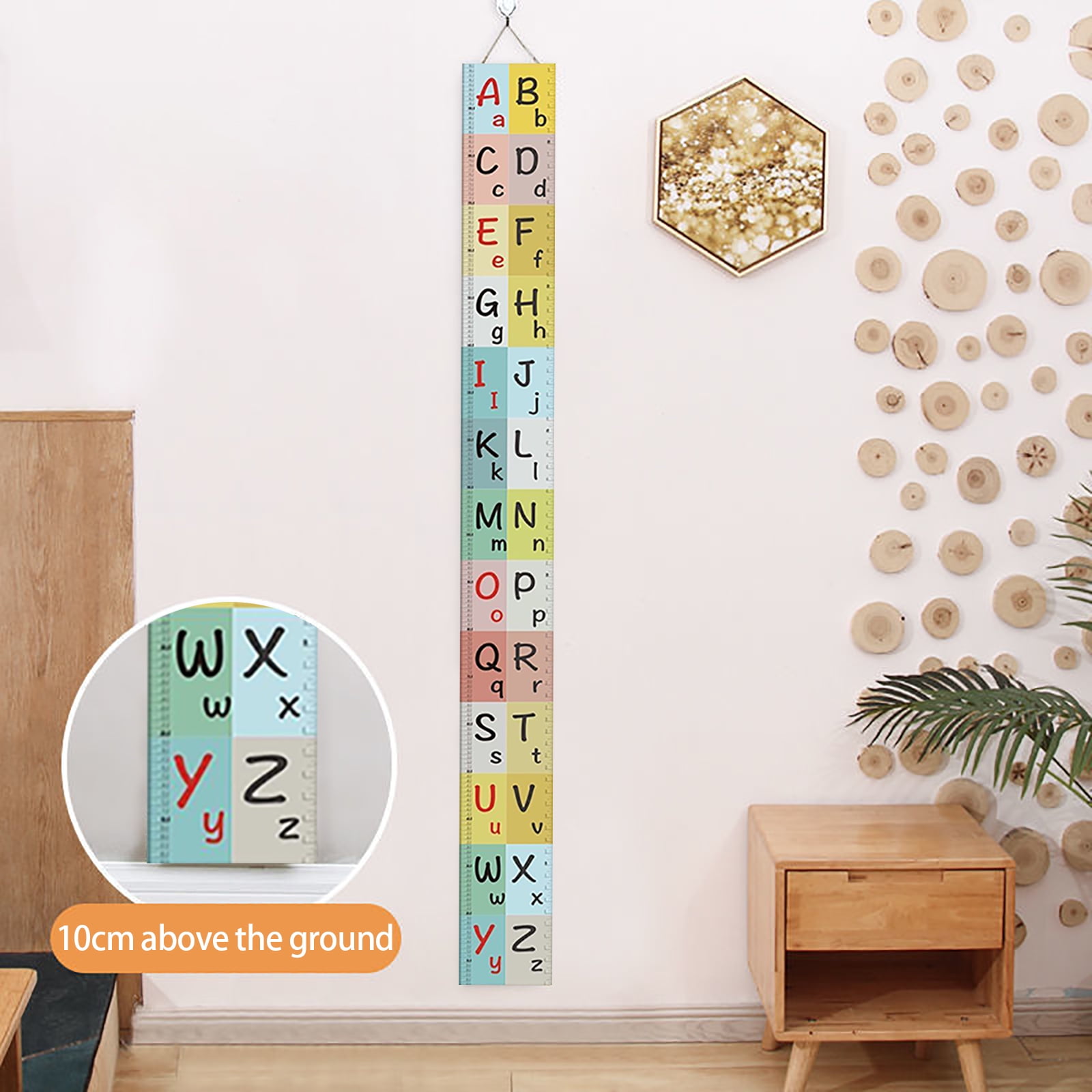BNNG Children's Cartoon Hanging Height Stickers Cartoon Baby Growth ...