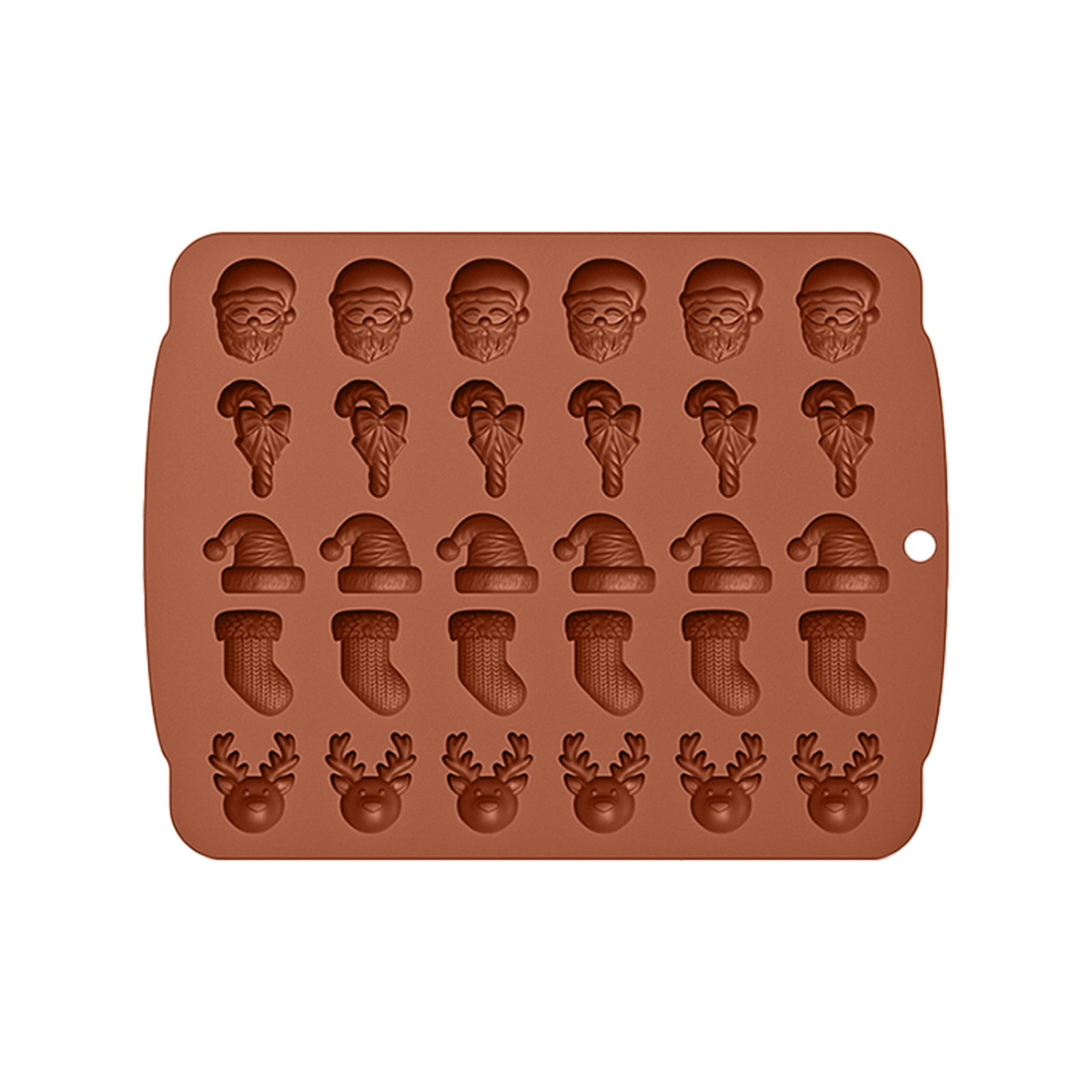 BNNG Christmas Chocolate Mold, Mini Chocolate Mold, Silicone Chocolate ...