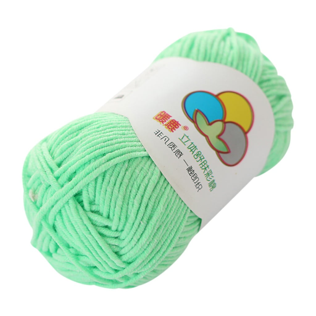 Bnng Colorful Cotton Crochet Yarn Pack Hand Woven 5 Strands Of Milk