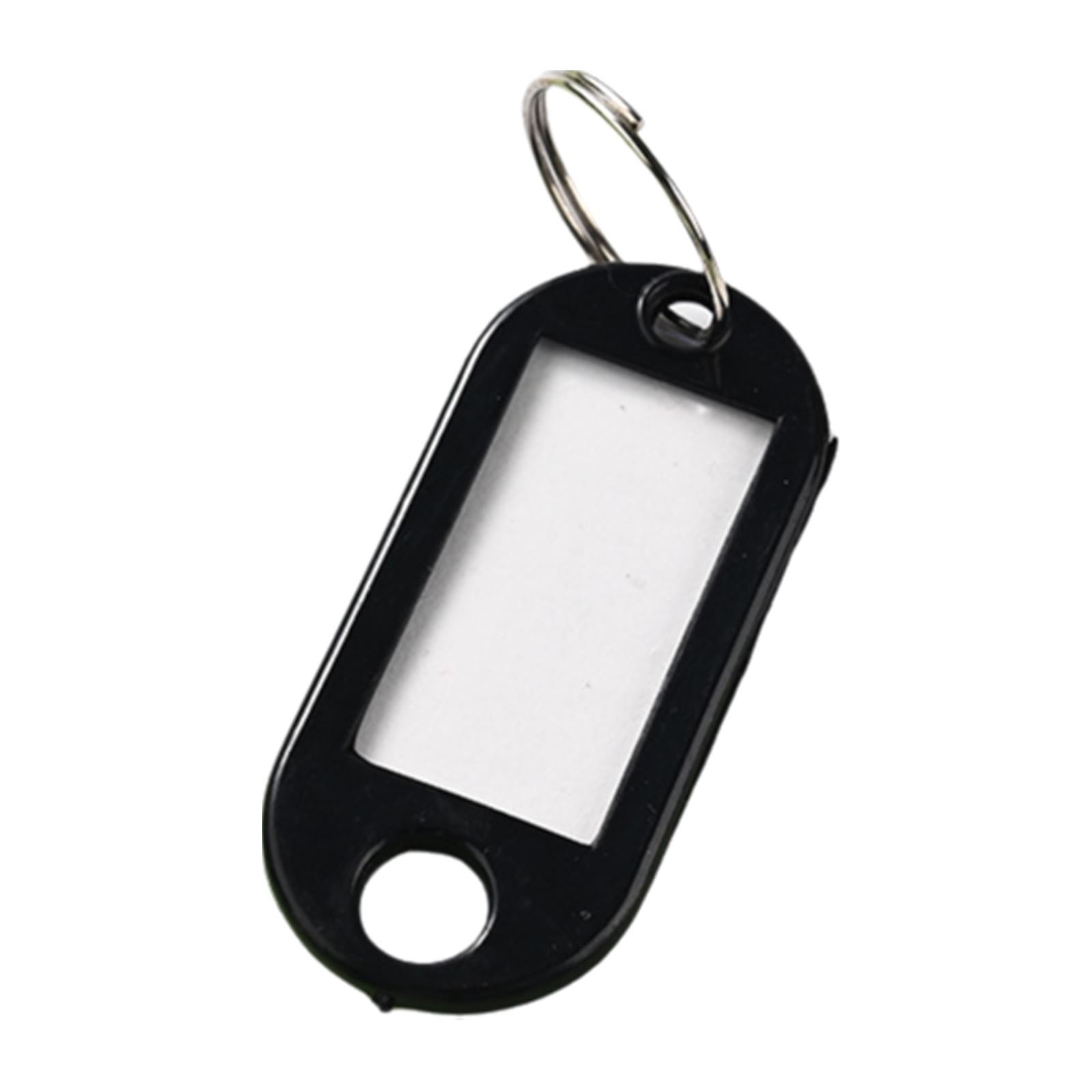 BNNG Colorful Plastic Key Labels Tags, 10 Colors Key Ring Tags with ...