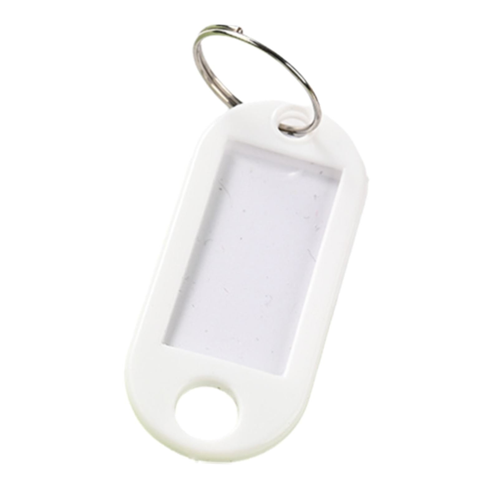 BNNG Colorful Plastic Key Labels Tags, 10 Colors Key Ring Tags with ...