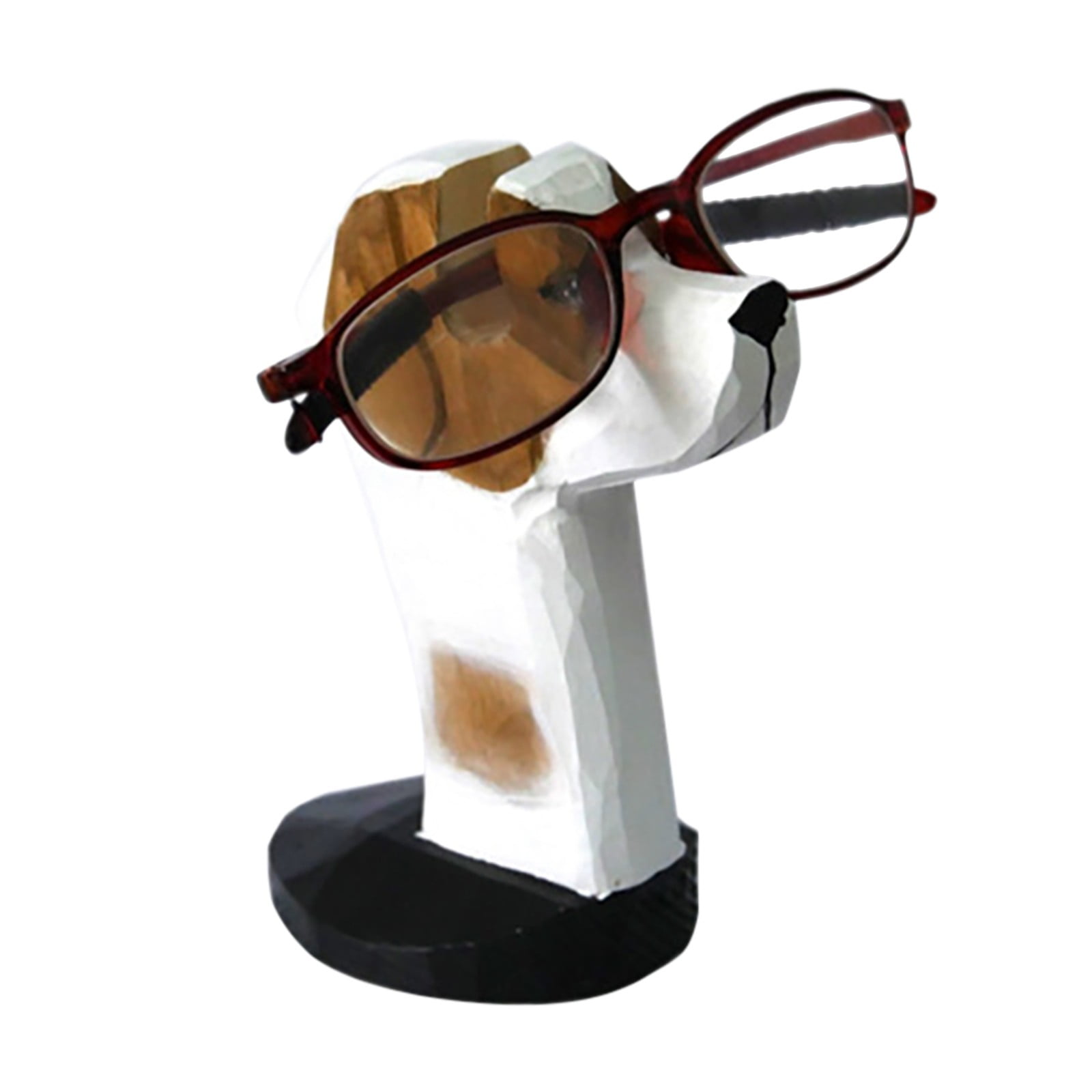 BNNG Creative Wood Hand Carved Eyeglass Holder Handmade Nose Stand for ...