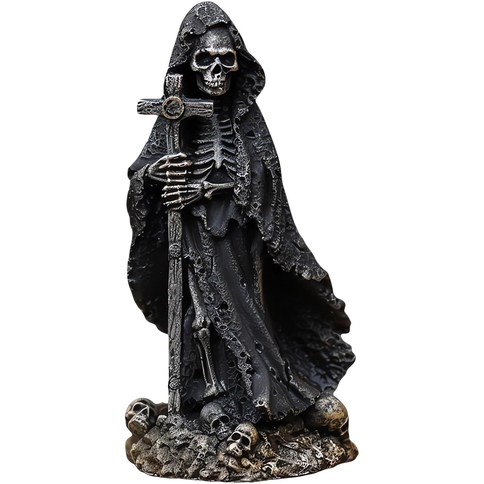 BNNG Dark Master - Grim Reaper Skeleton on Throne with Pet and Scythe ...