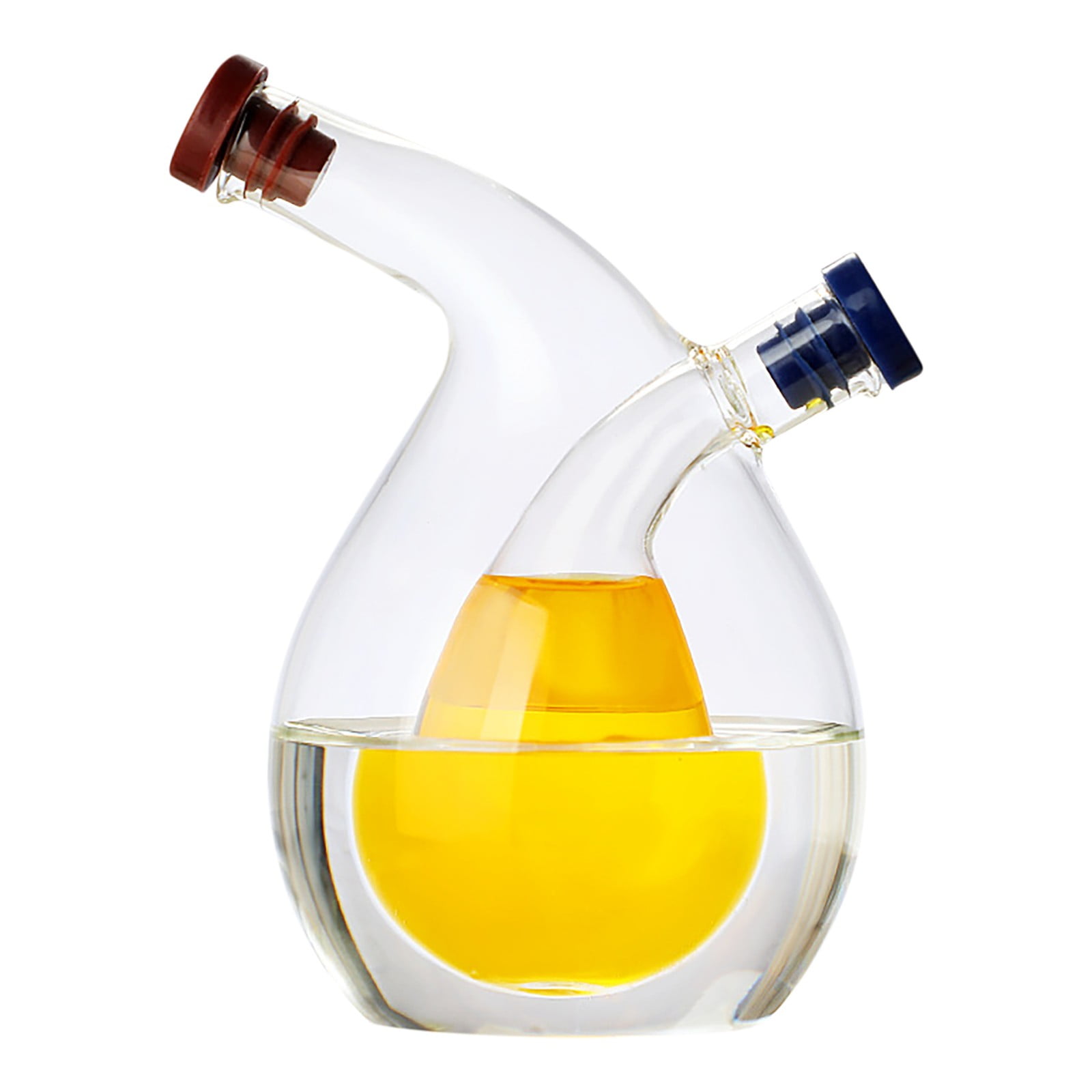 BNNG Double Layer 330ml Clear Glass Dispenser Double Inverted Kettle ...