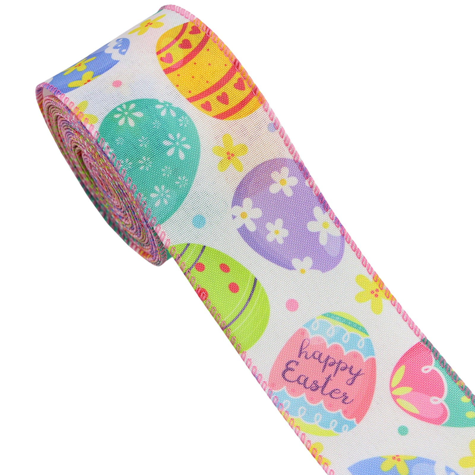 BNNG Easter Ribbons, 2.5 inch x 19 inch Easter Pastel Ribbon, Pastel ...