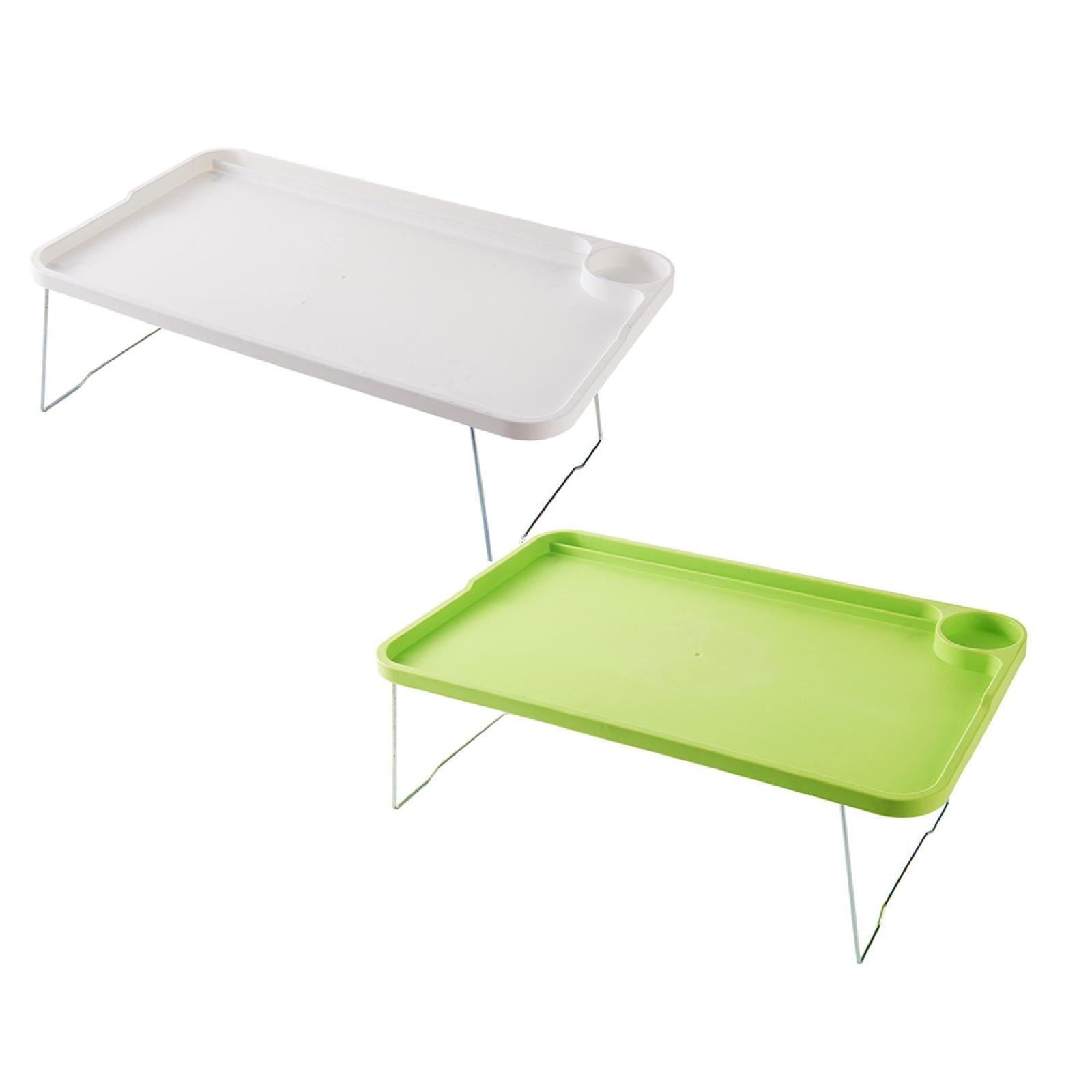 BNNG Folding Table Bed With Laptop Table with Cup Holder Lazy Small ...