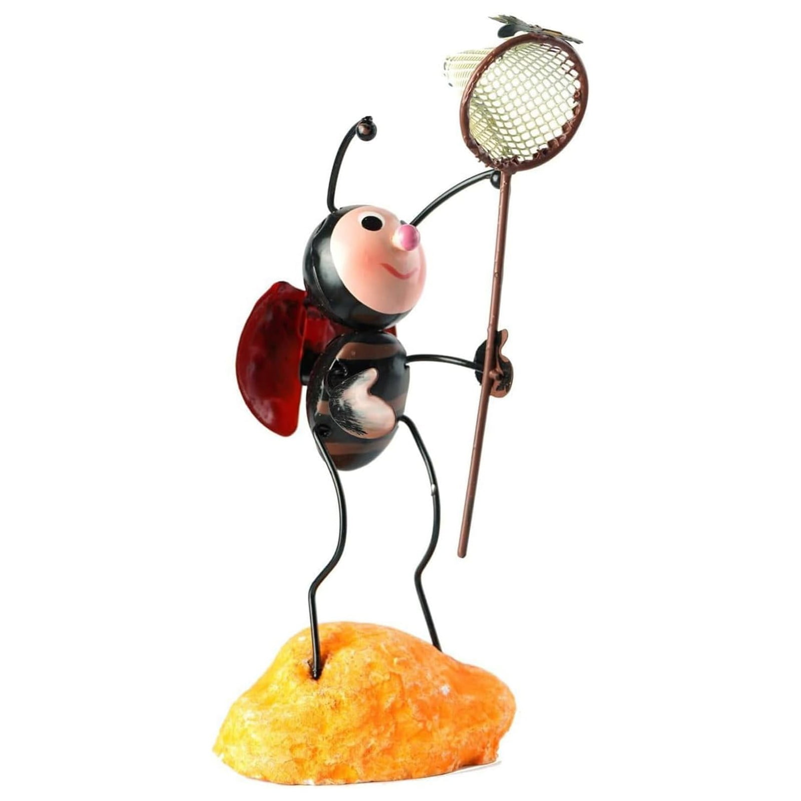 BNNG Garden Decor for Outside, Cute Metal Ladybug Statue Figurine for ...
