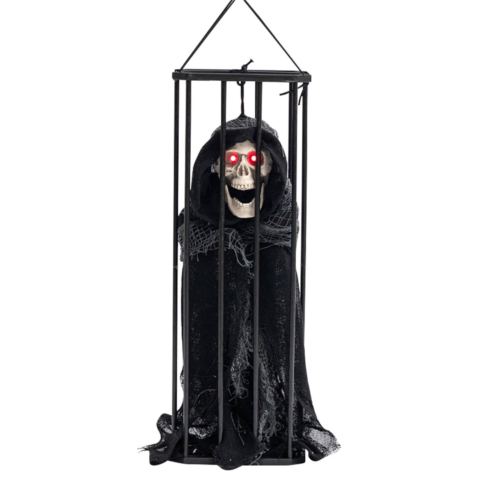 BNNG Glow in the Dark Skeleton Hanging Decorations Halloween Decor Prop ...