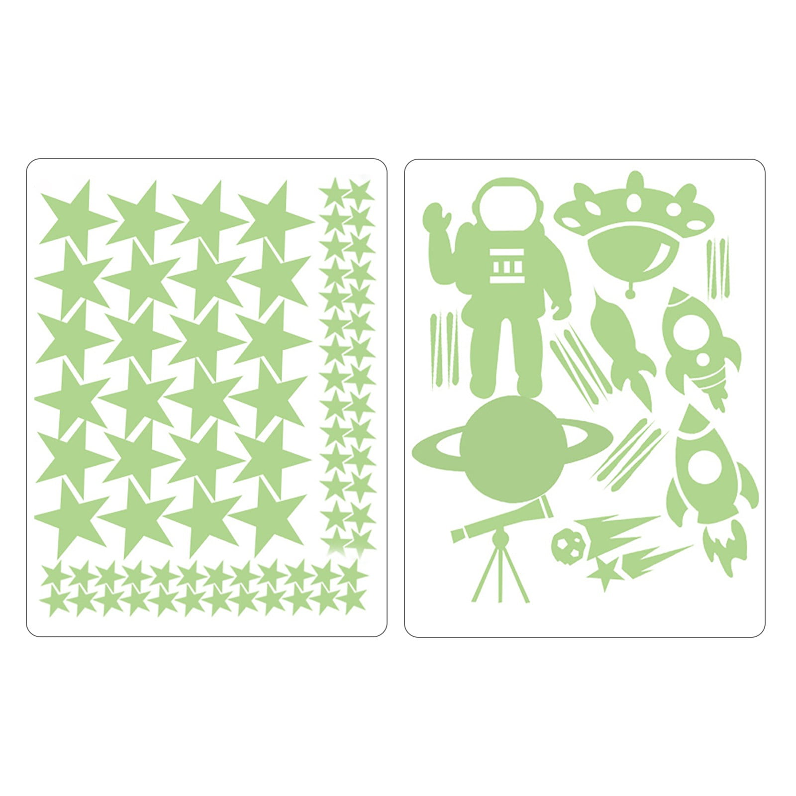 BNNG Glow in The Dark Stars for Ceiling Planets Galaxy Space Nursery ...