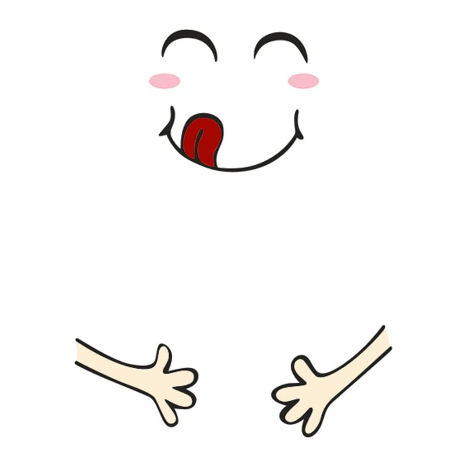 BNNG Greedy Cute Characters Stickers for Fridge - PVC Removable Wall ...