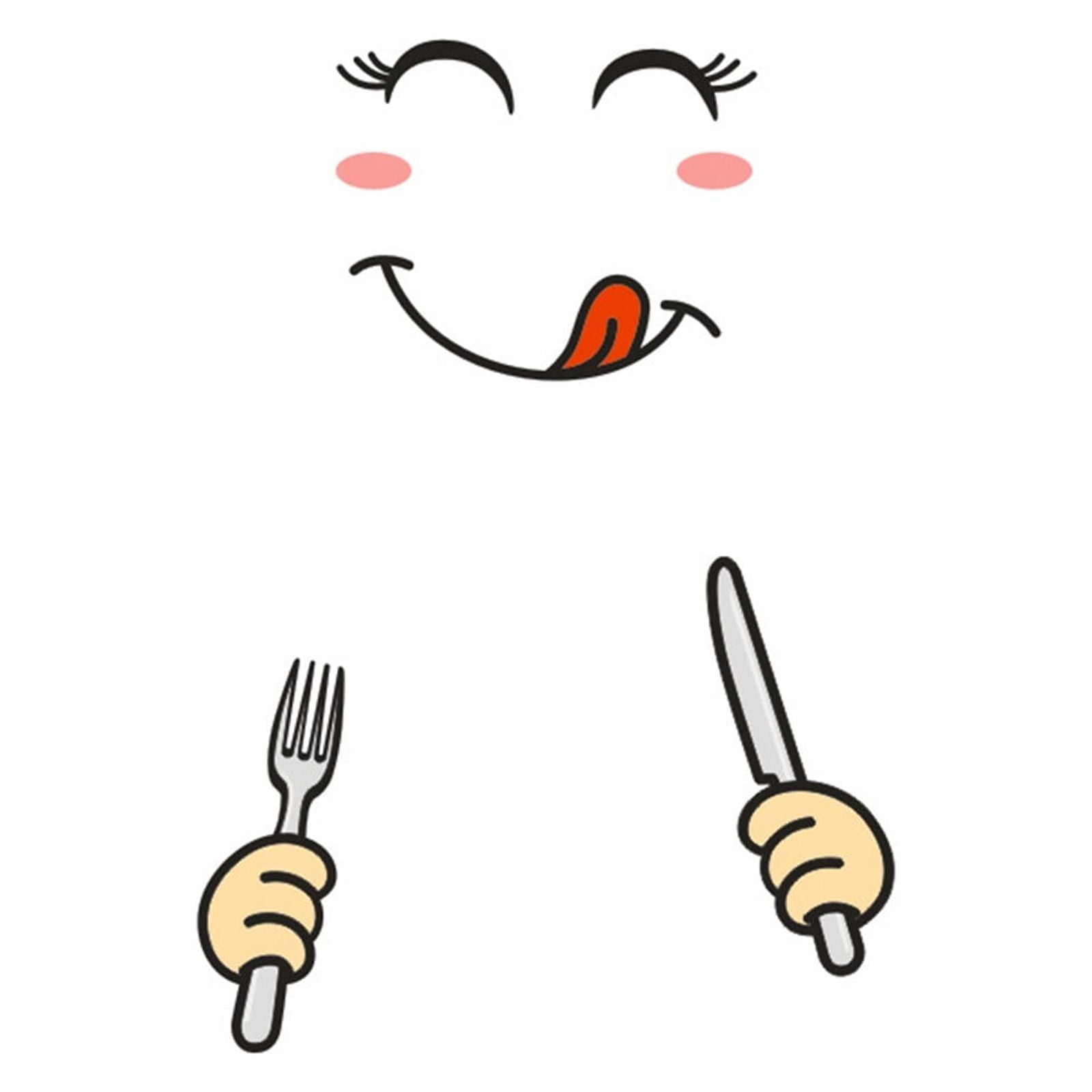 BNNG Greedy Cute Characters Stickers for Fridge - PVC Removable Wall ...