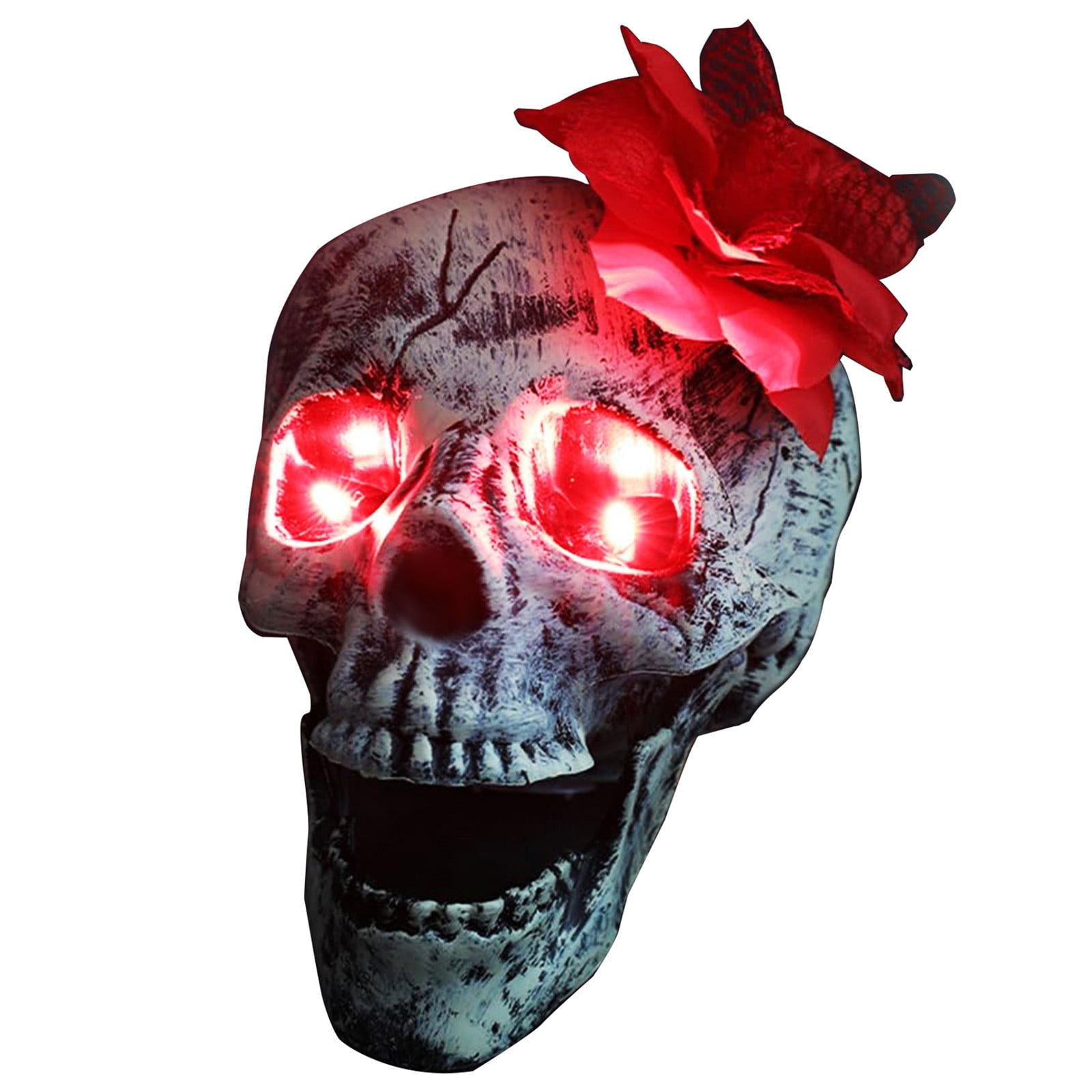 BNNG Halloween Animatronics Skull Stakes Pathway Markers, Hanging ...