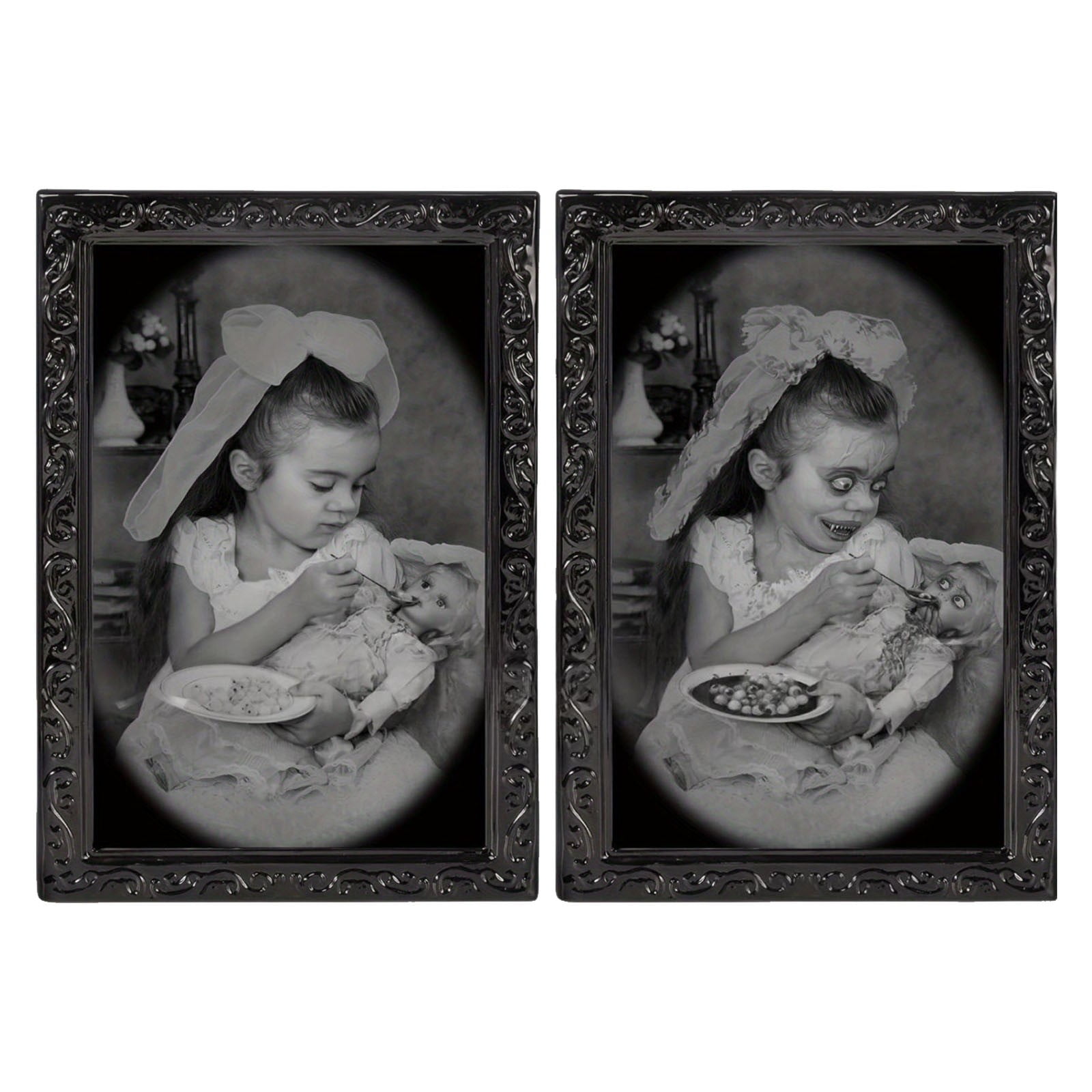 BNNG Halloween Decoration Scary Indoor Wall Decor, 3D Changing Face ...