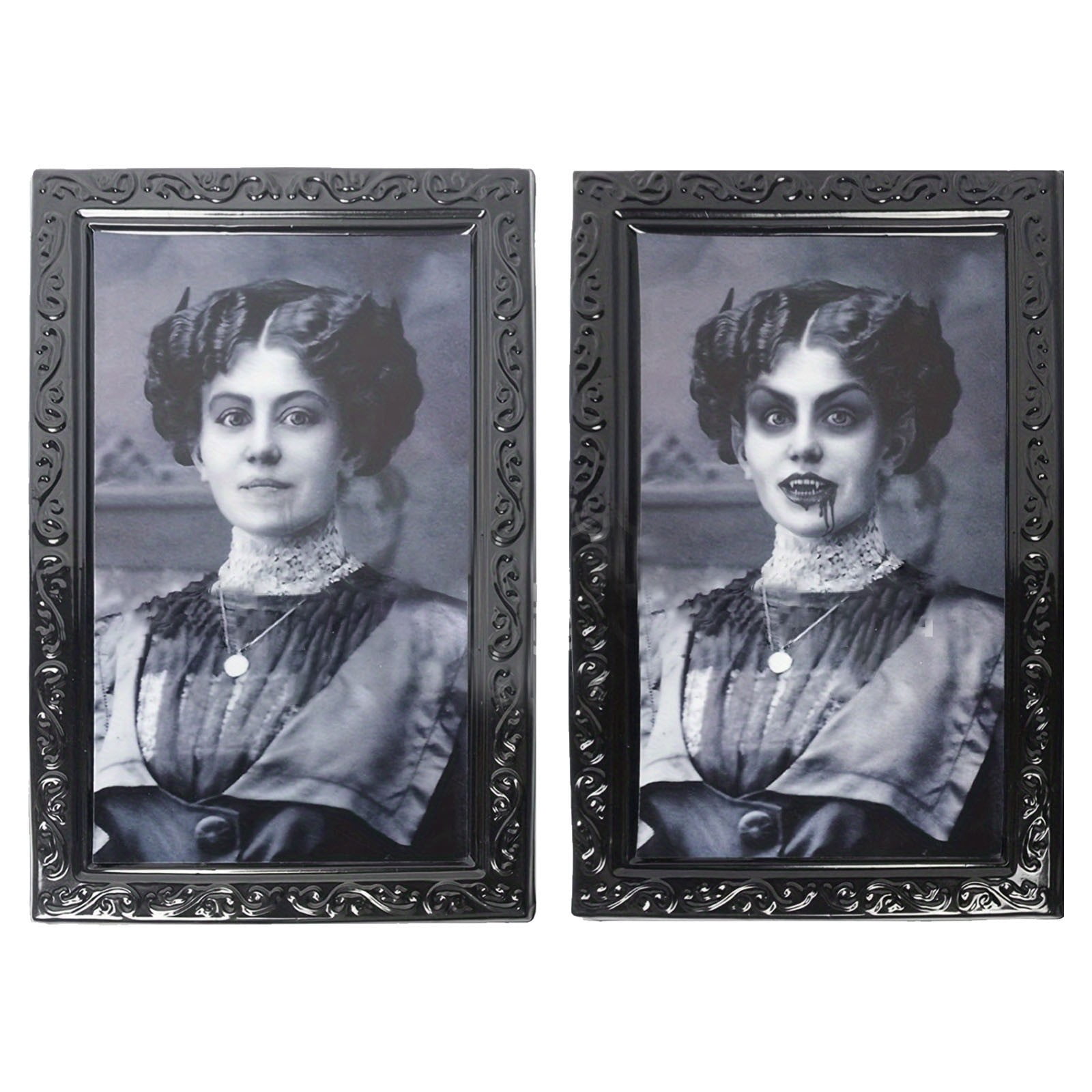 BNNG Halloween Decoration Scary Indoor Wall Decor, 3D Changing Face ...
