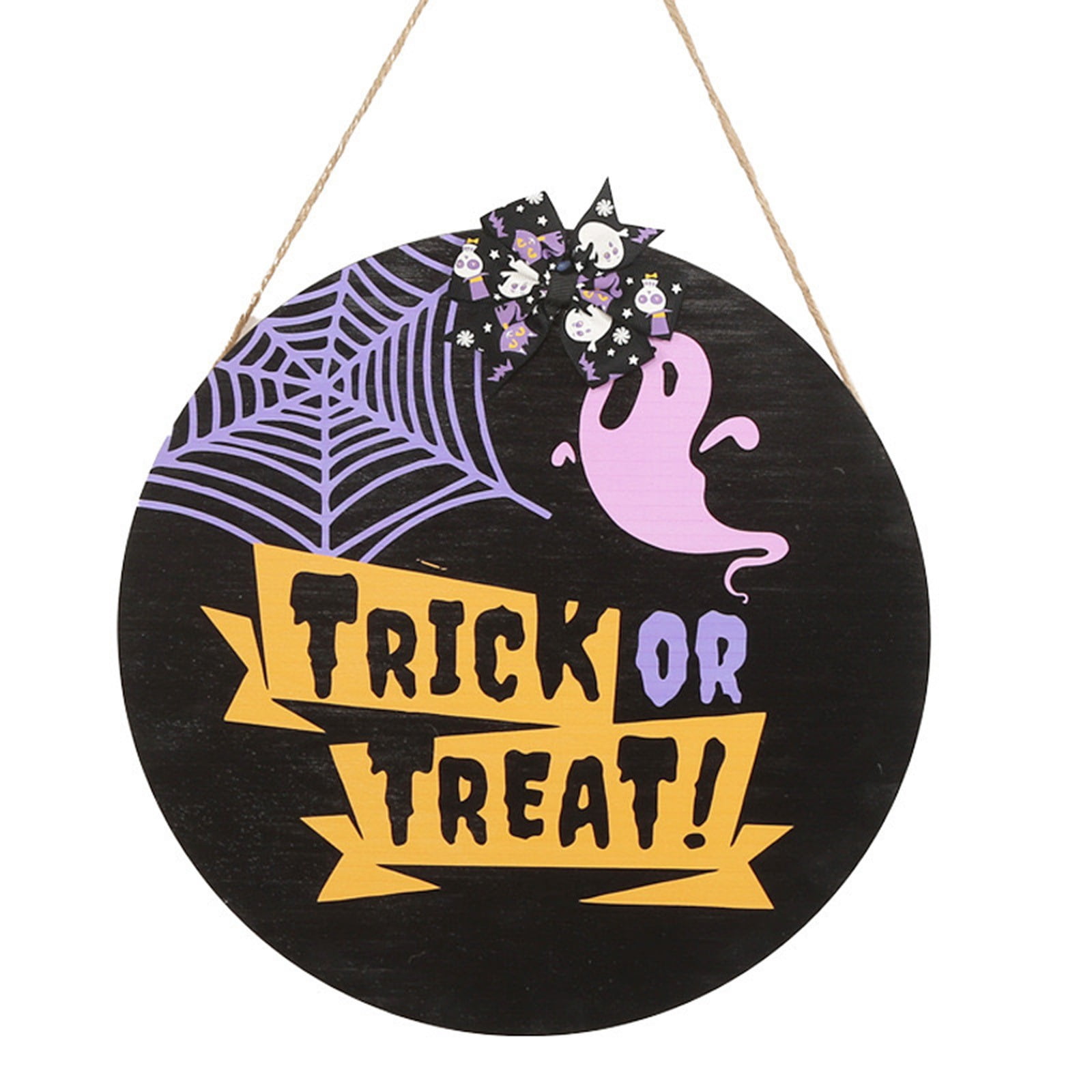 BNNG Halloween Felt Hanging Signs for Wreaths Happy Halloween Door ...