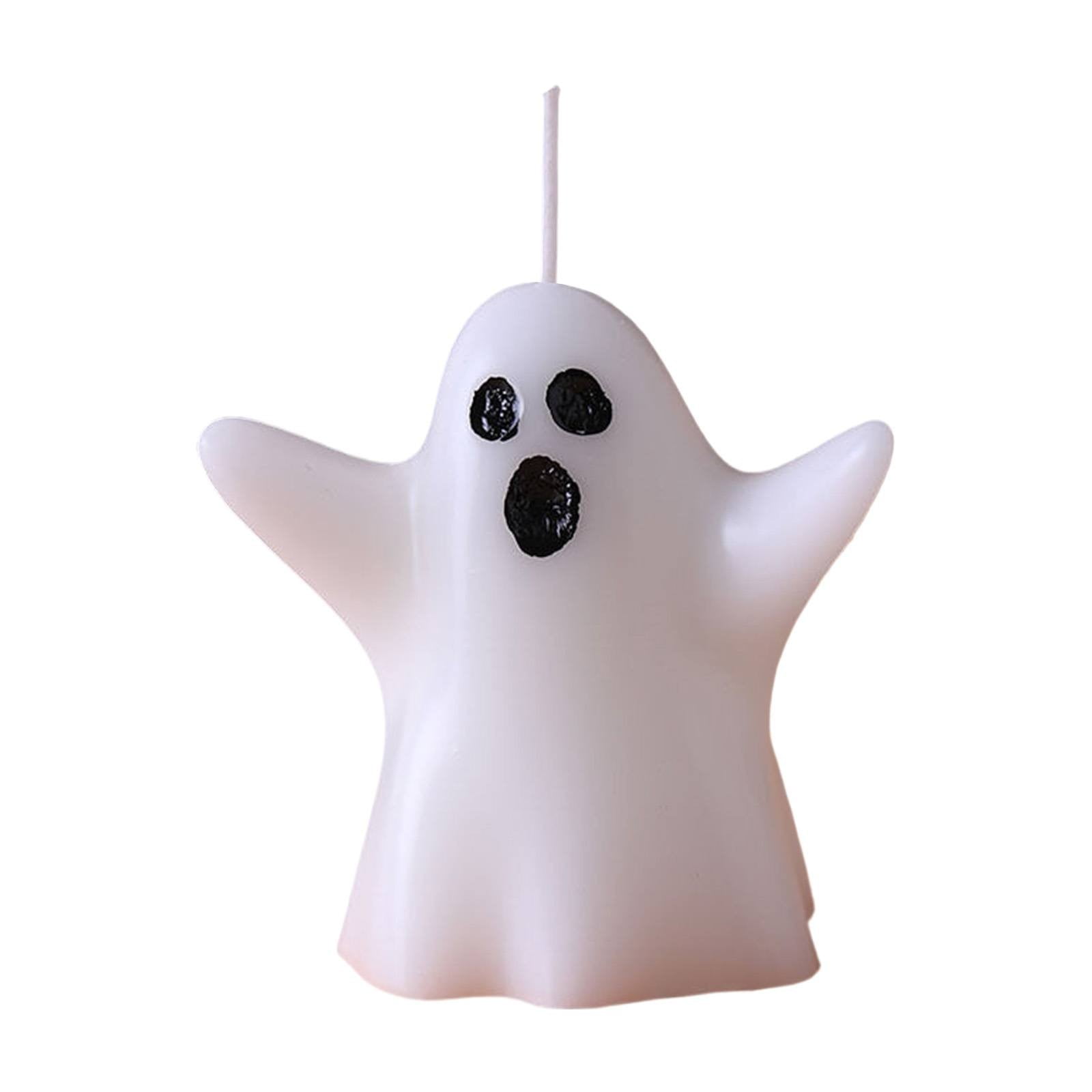 BNNG Halloween Ghost Candle Large Pumpkin Spooky Ghost Shaped Candles ...