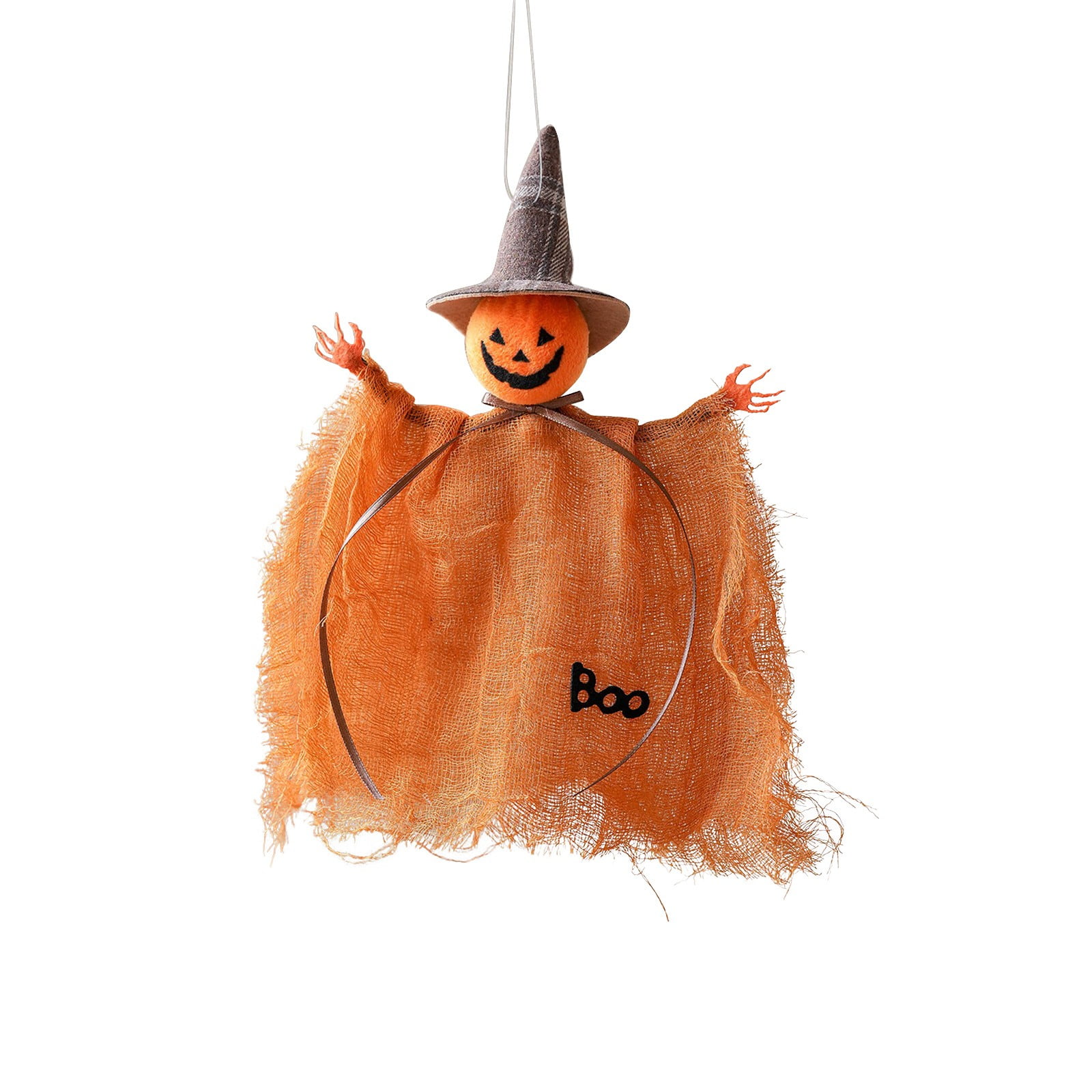BNNG Halloween Ghost Hanging Ornaments with Tulle Cape, 9 Inch Small ...
