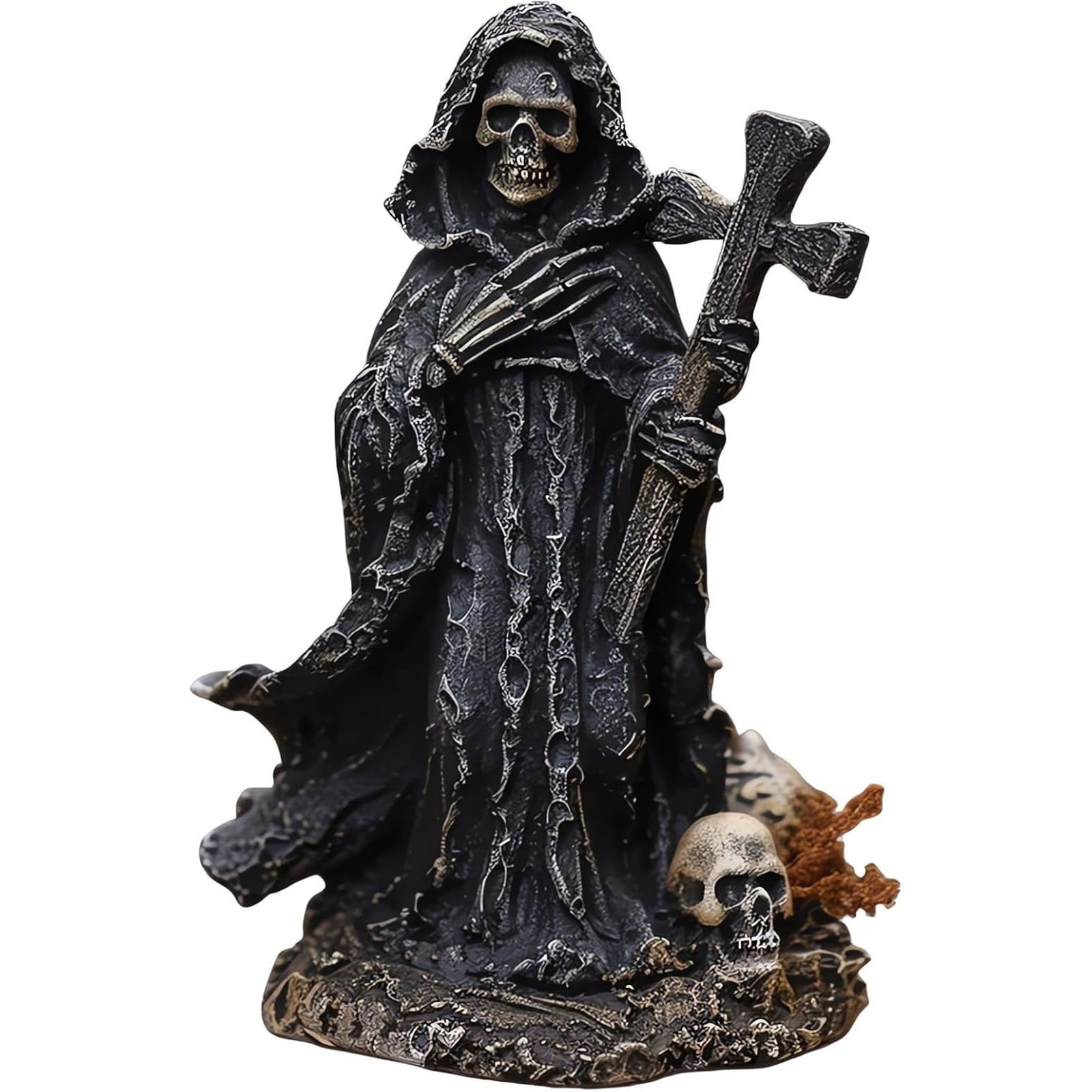 BNNG Halloween Ghost Ornaments Resin Death Ornament Death Horror ...