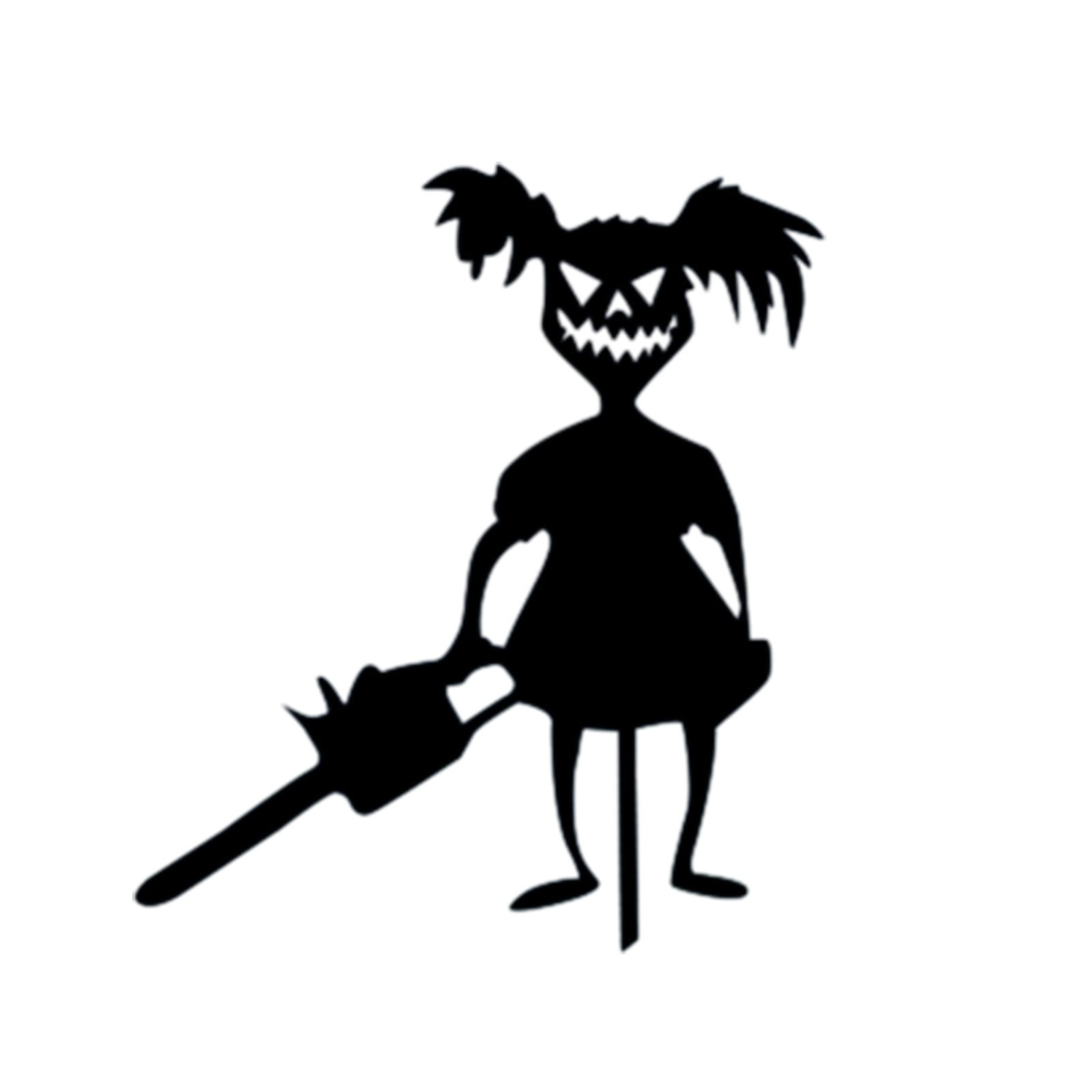 BNNG Halloween Horror Movie Metal Yard Stakes Metal Yard Stakes Shadow ...