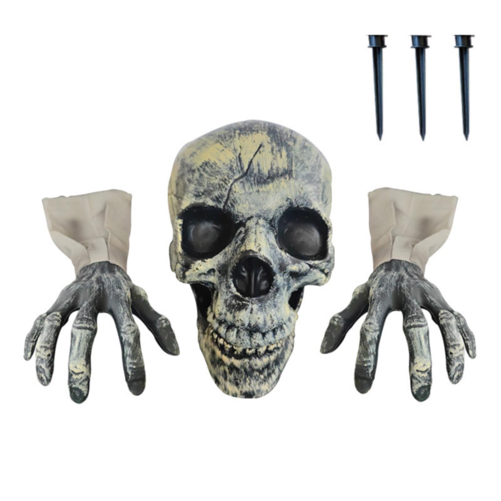 BNNG Halloween Skeleton Stakes Decorations, Realistic 3D Skeleton Hand ...